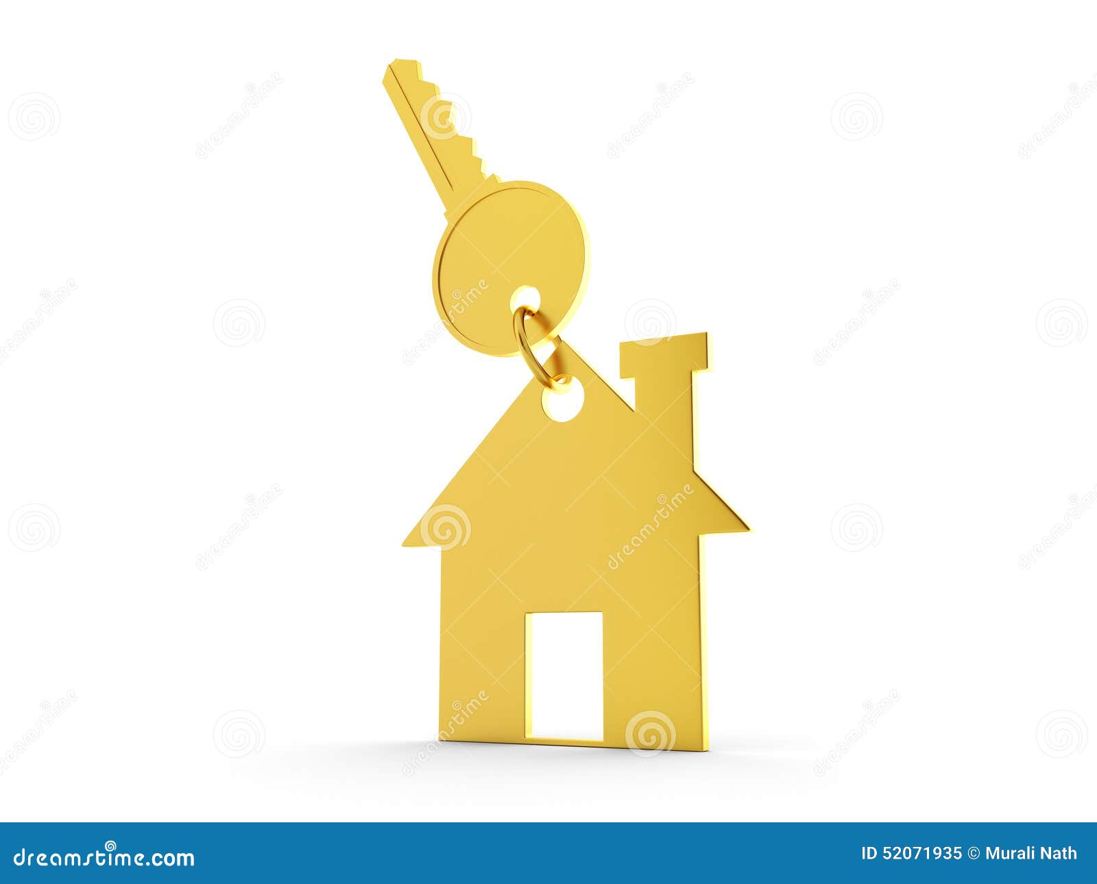 3d Home with Key stock illustration. Illustration of buildings - 52071935
