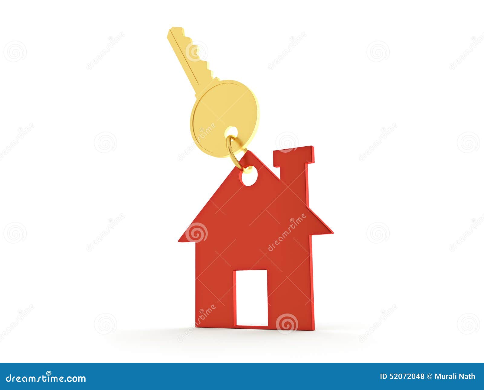 3d Home with Key stock illustration. Illustration of golden - 52072048