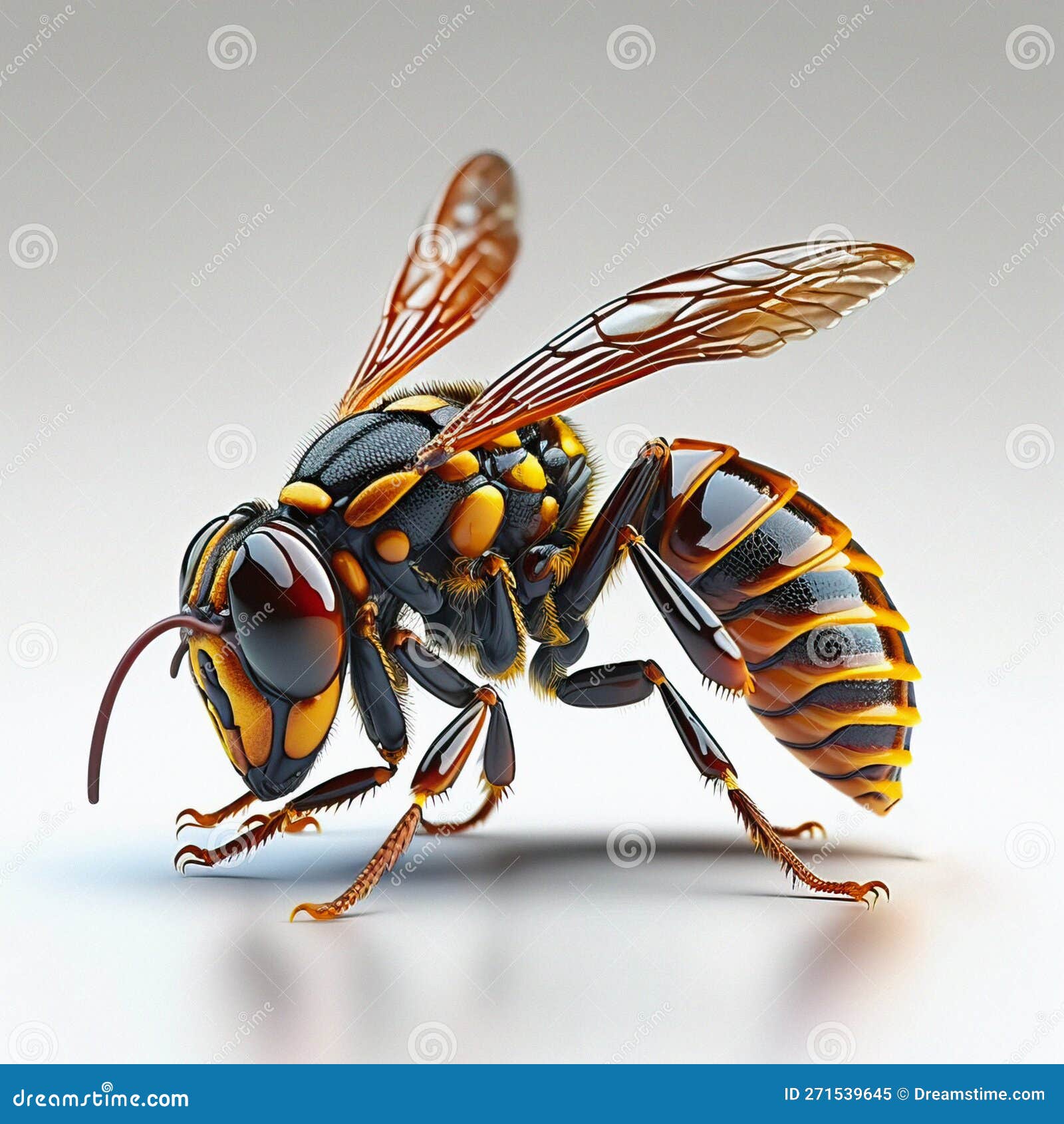 3d Hornet Render Modelling Images. Bee Isolated on White Background ...