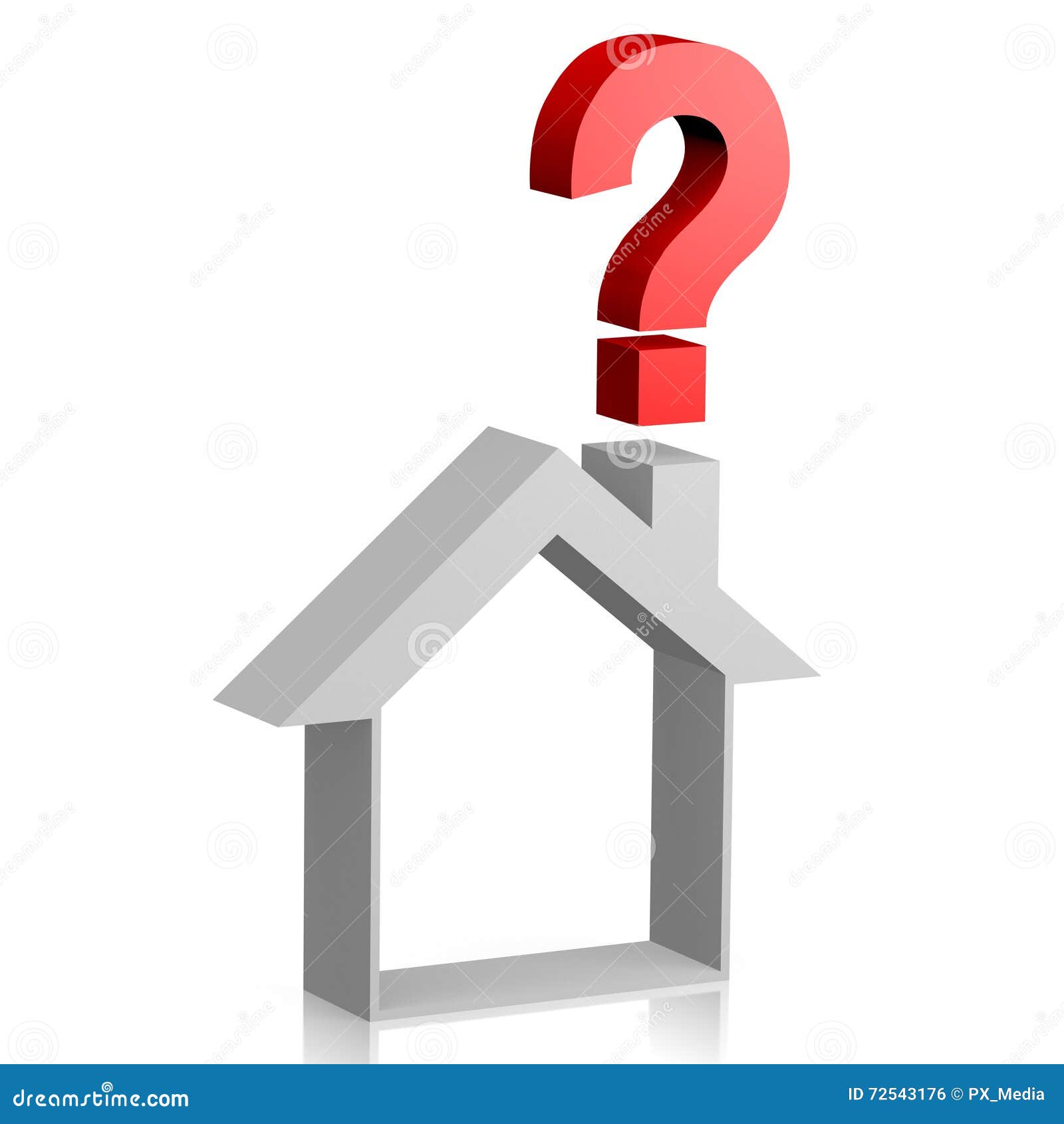 House Question Mark Balance 3d Stock Illustrations – 20 House Question ...