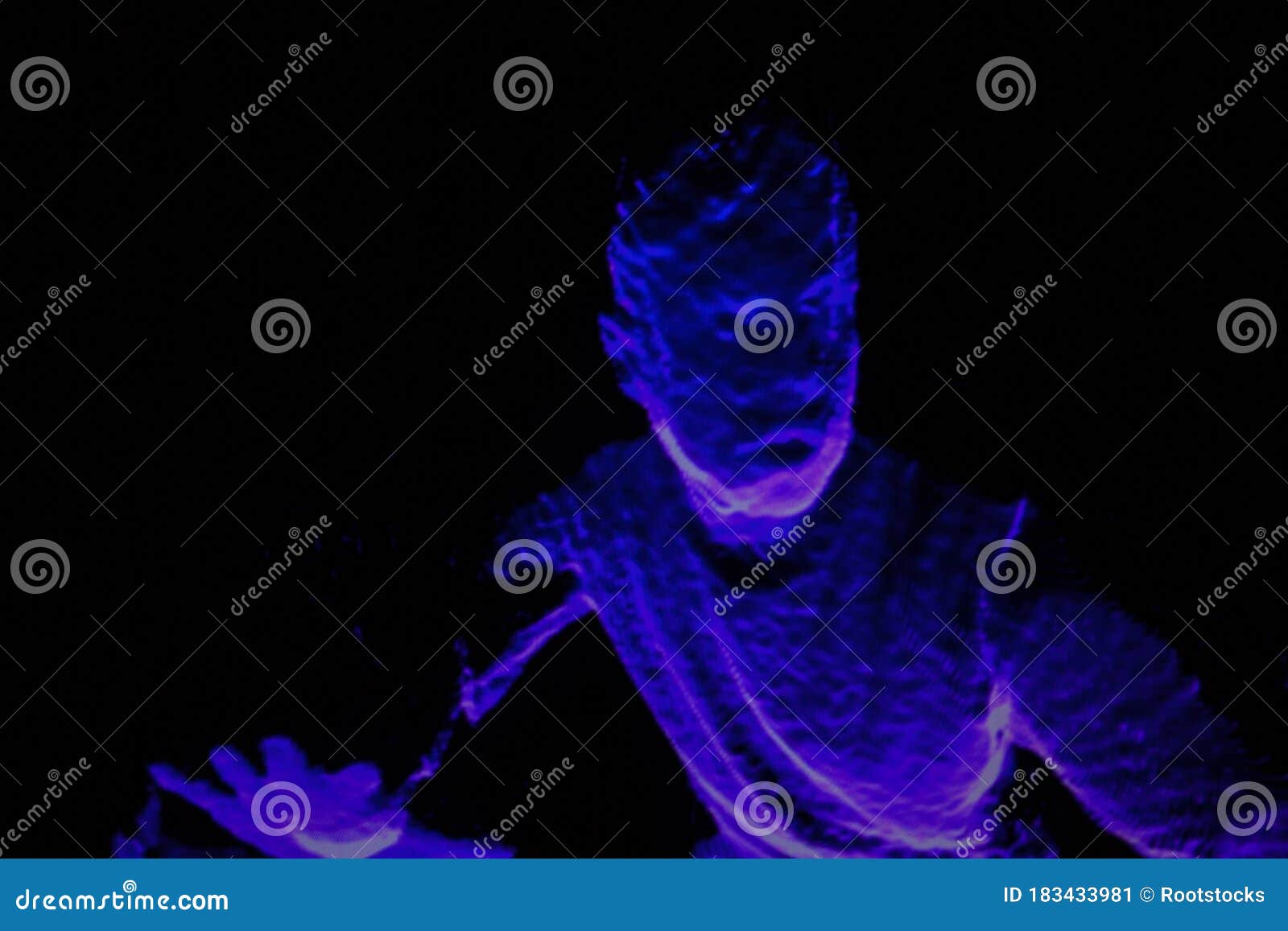 3D Human Figure in Polygonal Mesh Stock Image - Image of figure ...