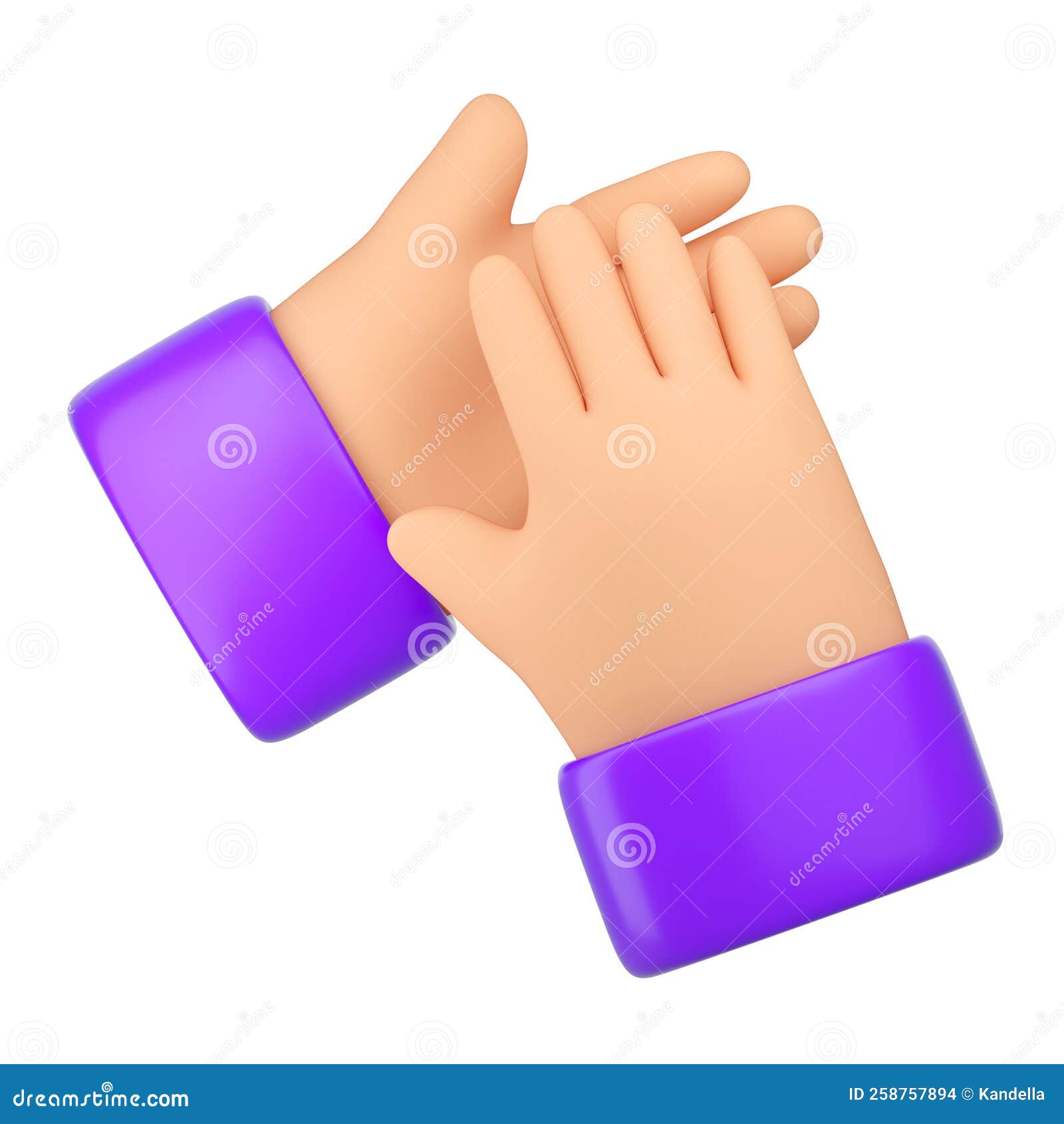 3d Human Hands Clapping and Applause. Stock Illustration - Illustration ...