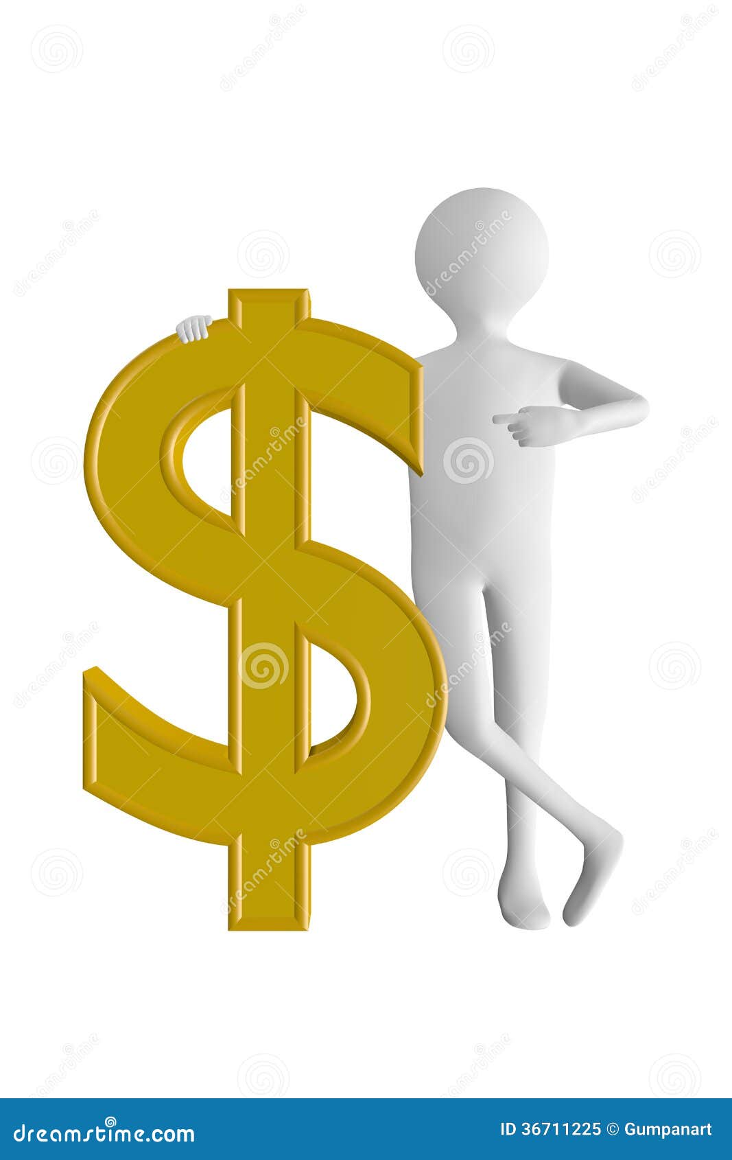 3D Human and money stock illustration. Illustration of business - 36711225