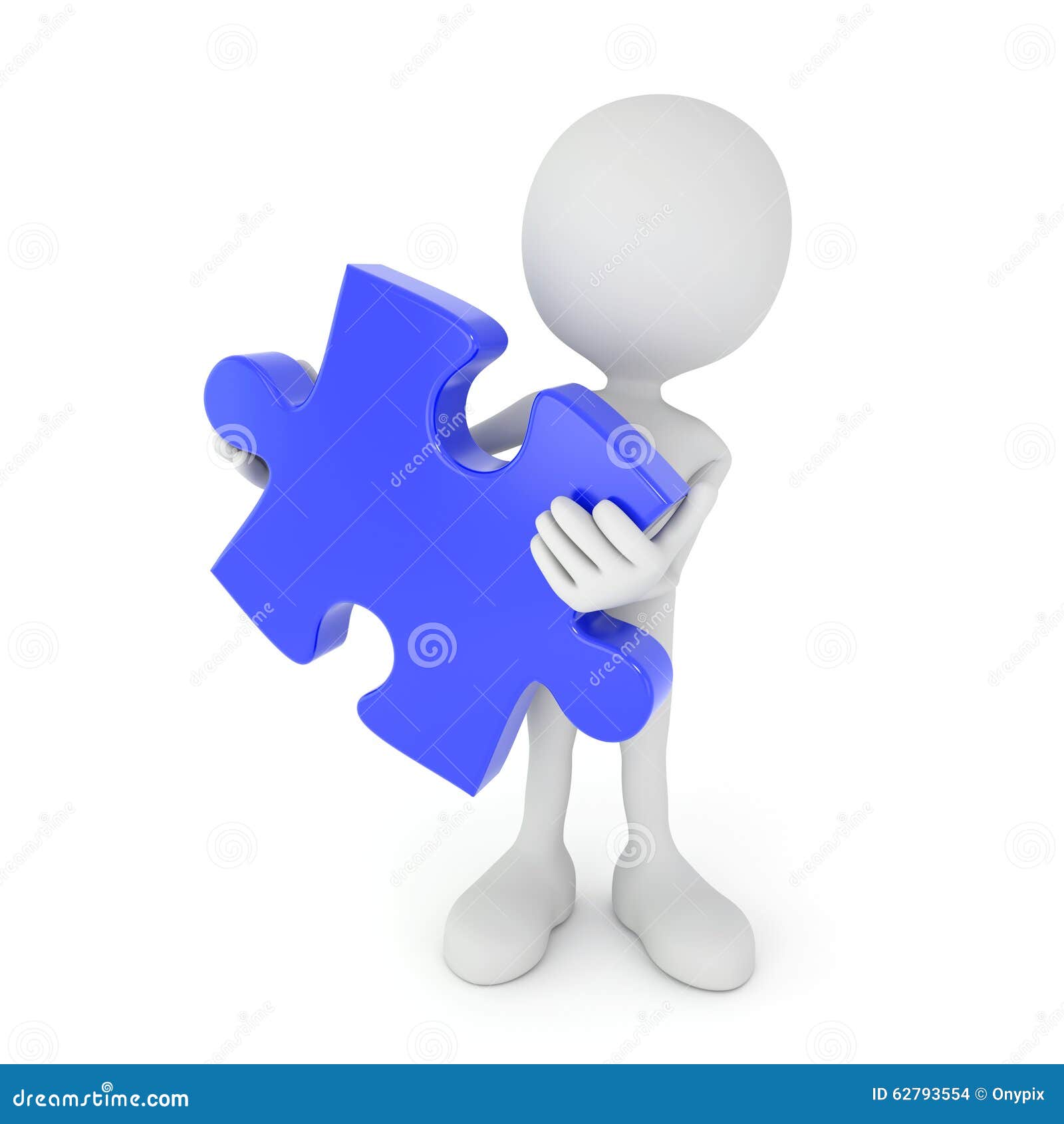 3d human - puzzle piece stock illustration. Illustration of imagination ...