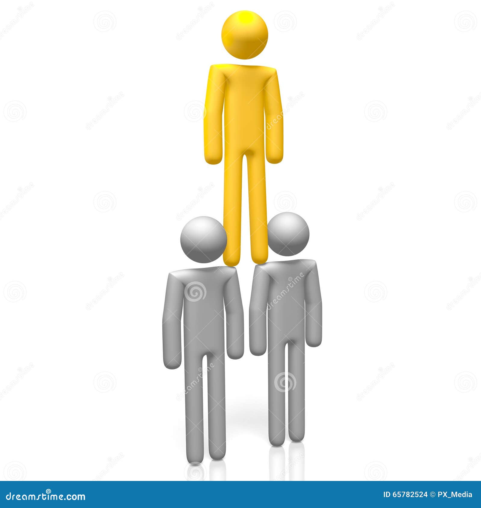 3D human pyramide stock illustration. Illustration of career - 65782524