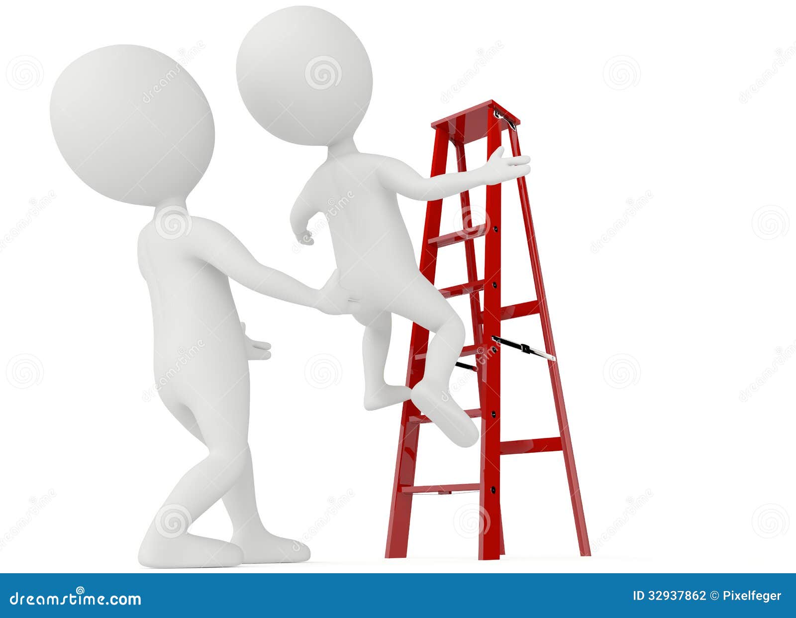 3d Humanoid Character Falling Royalty-Free Stock Image | CartoonDealer ...