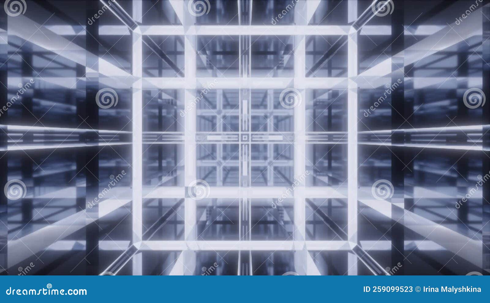 3d Hyper Cube Rotate in Virtual Space Stock Video - Video of ...