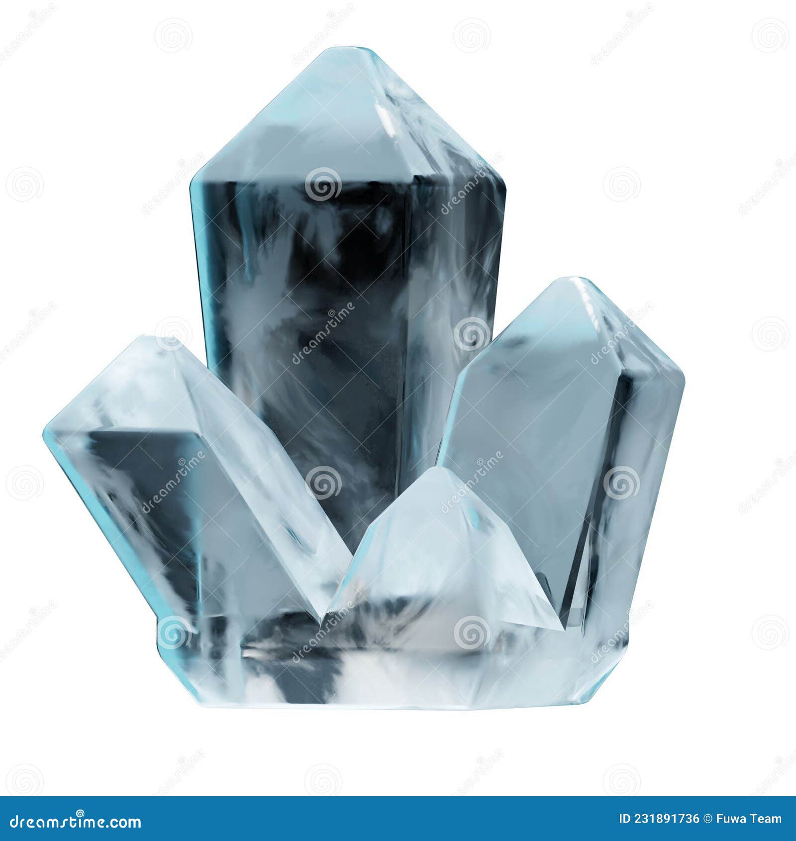 3D Ice Illustration stock illustration. Illustration of water - 231891736