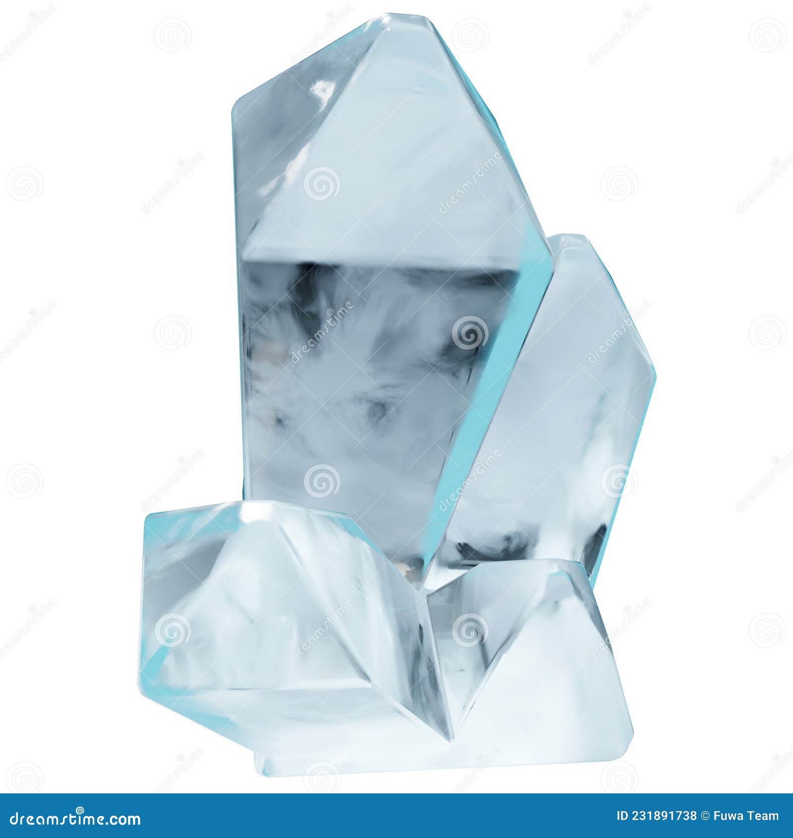 3D Ice Illustration stock illustration. Illustration of background ...