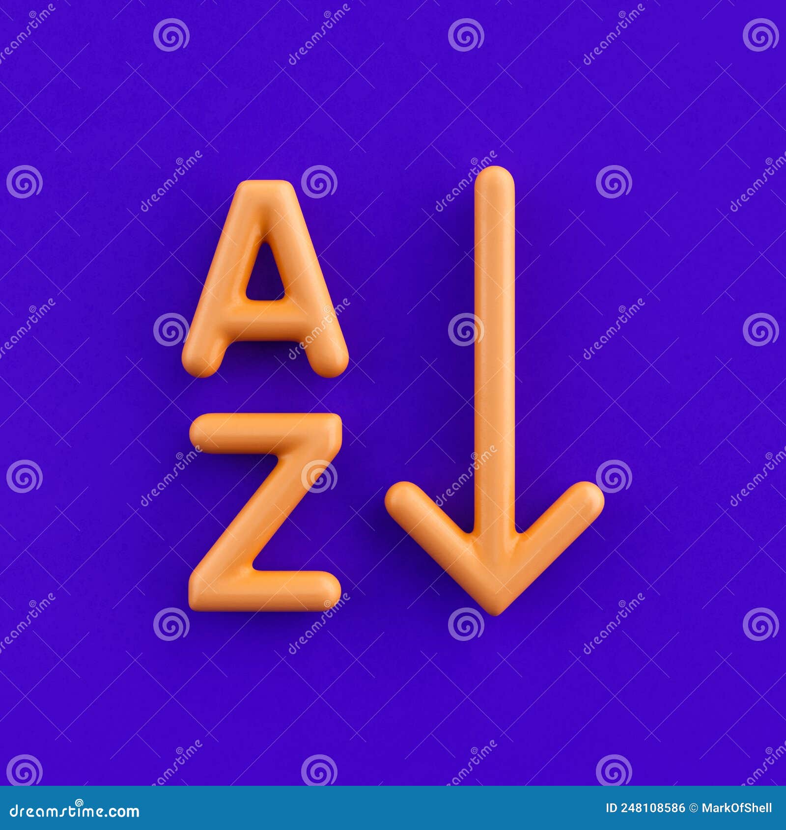 3d Icon Alpha Order, Outline Yellow Arrow Icon, Direction Symbol, 3d ...