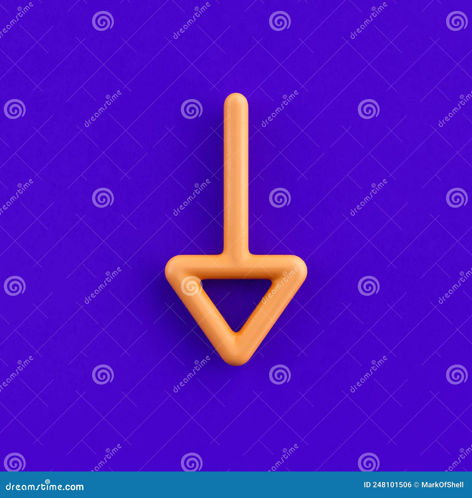 3d Icon Arrow, Outline Yellow Arrow Icon, Direction Symbol, 3d ...