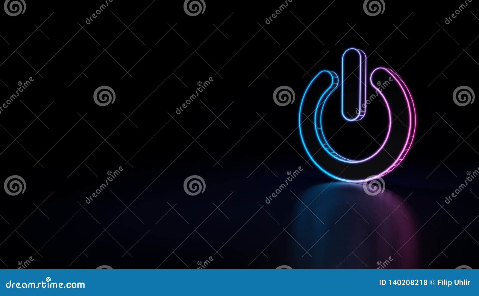 3d icon of power button stock illustration. Illustration of icon ...