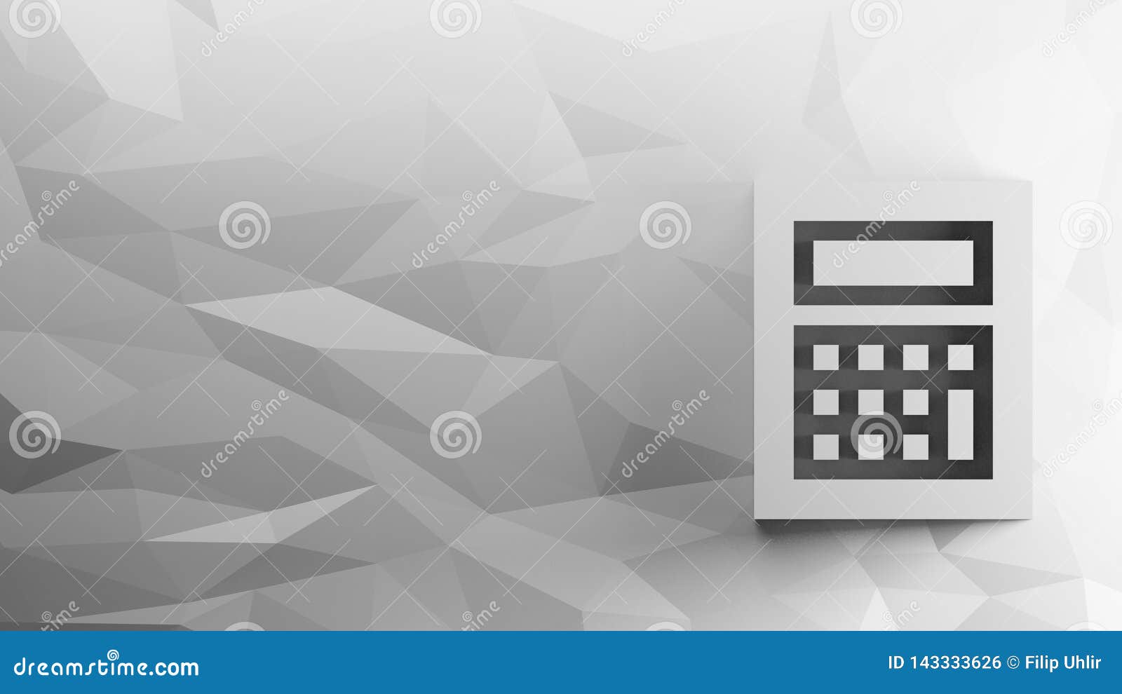 3d icon of calculator stock illustration. Illustration of fractal ...