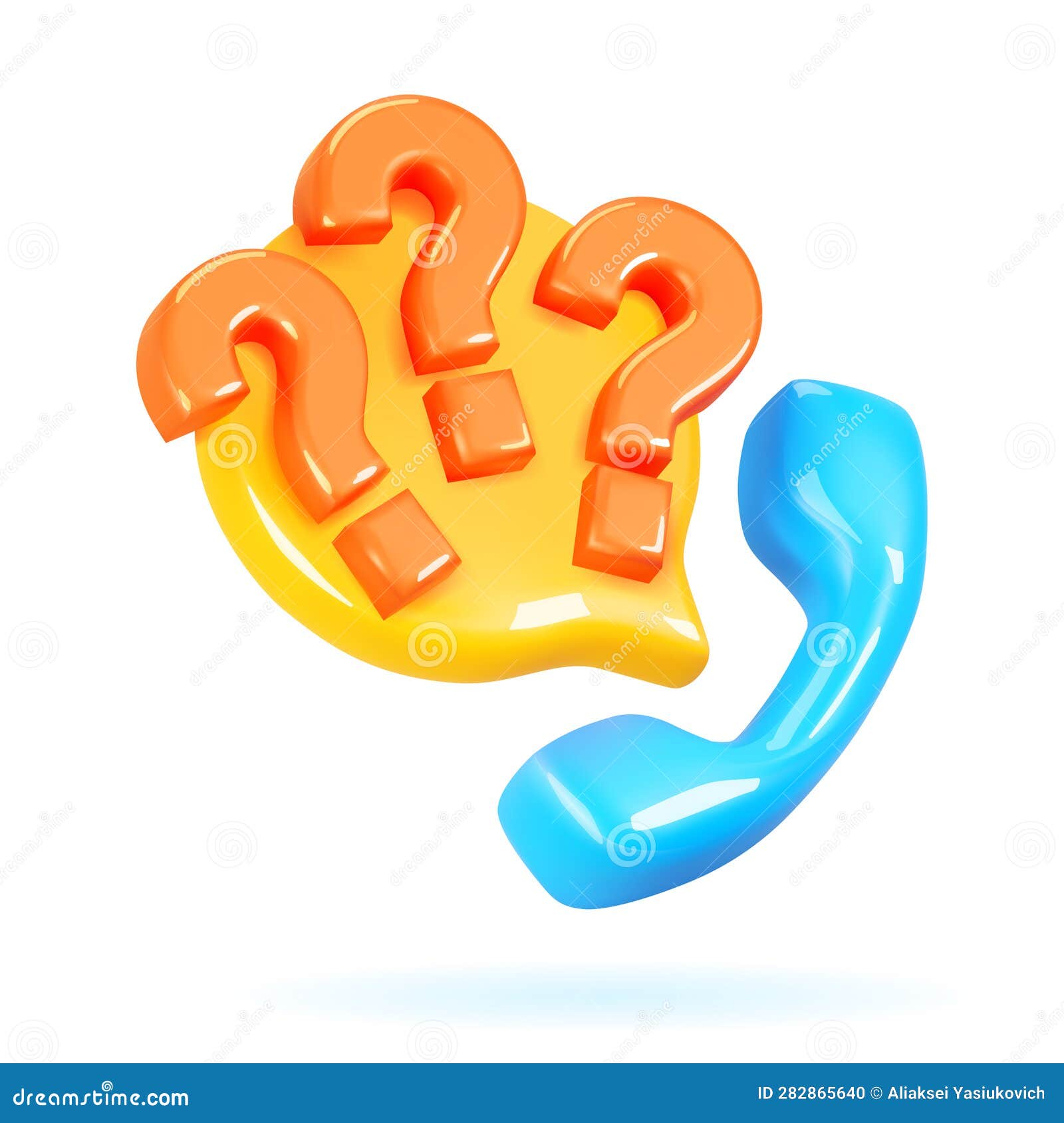 3d icon call center. stock vector. Illustration of hotline - 282865640