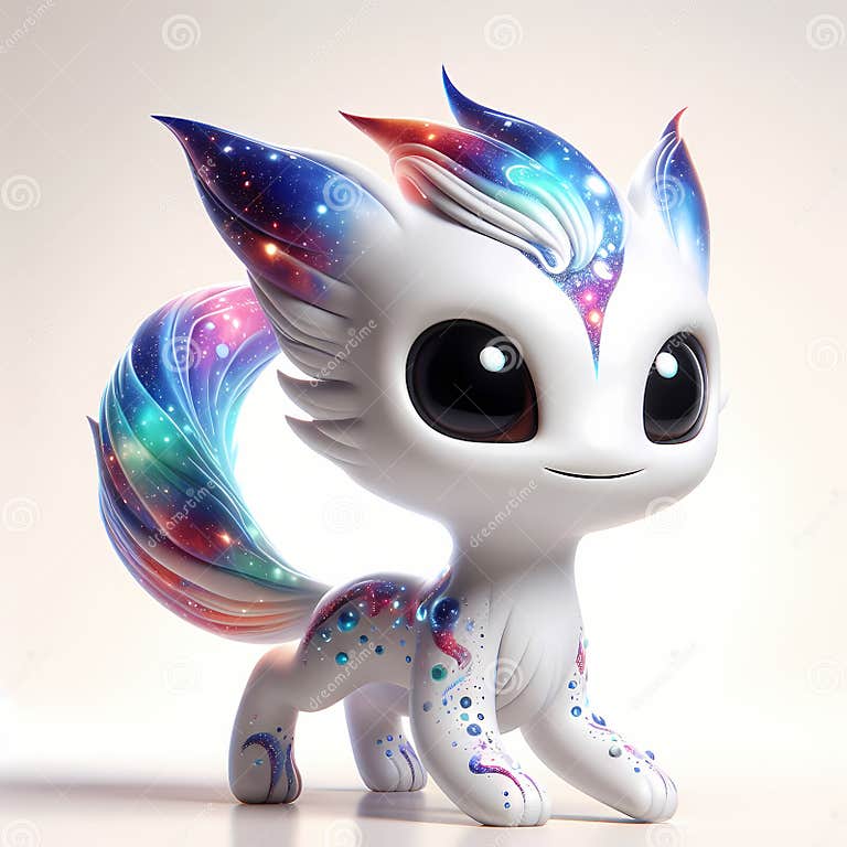 A 3D Icon Character Quirky Wolf Toy Decorated with Cosmic Elements. AI ... A 3D Icon Character Quirky Wolf Toy Decorated with Cosmic Elements. AI ...
