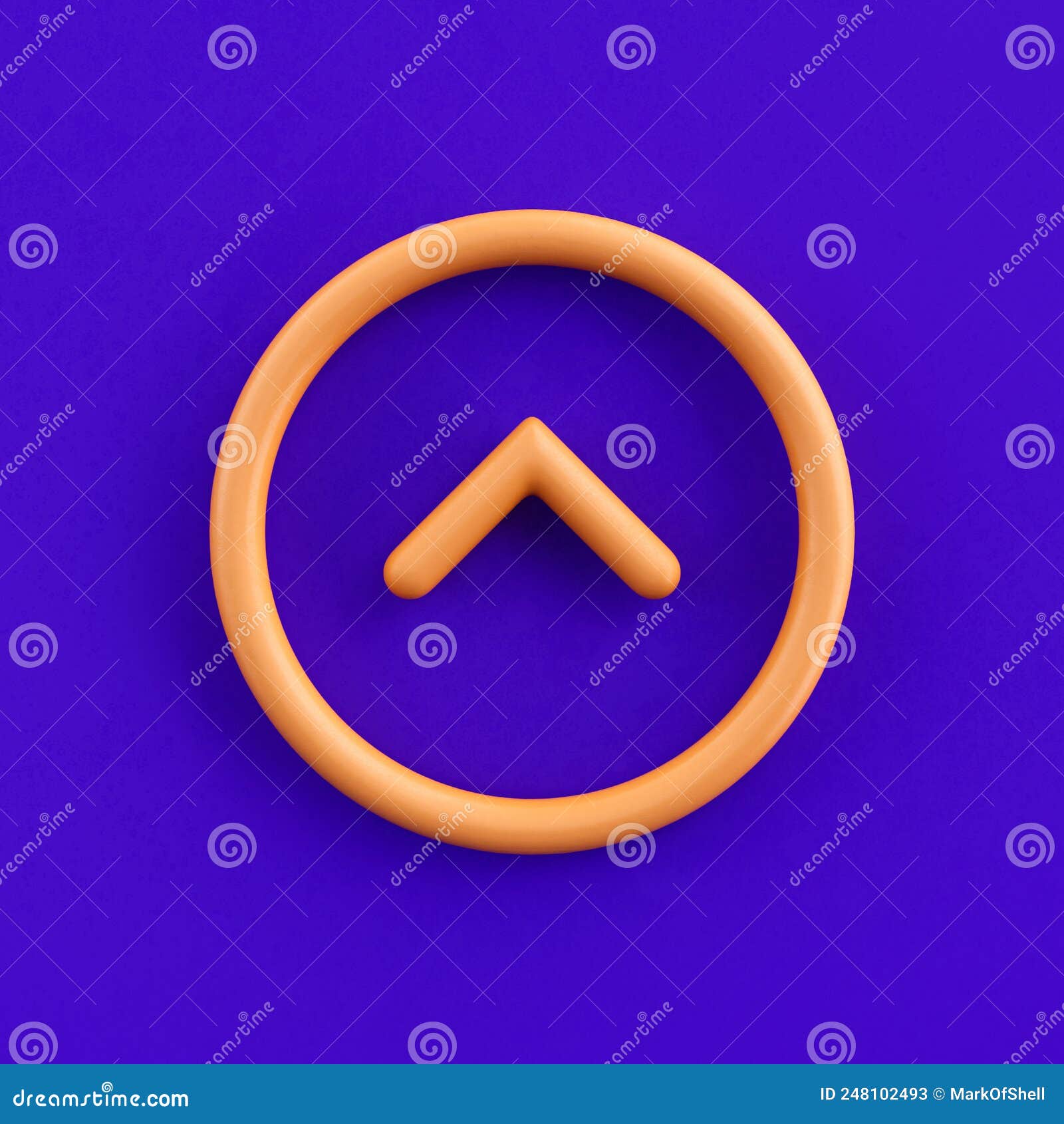 3d Icon Circle Ctrl Up, Outline Yellow Arrow Icon, Direction Symbol, 3d ...