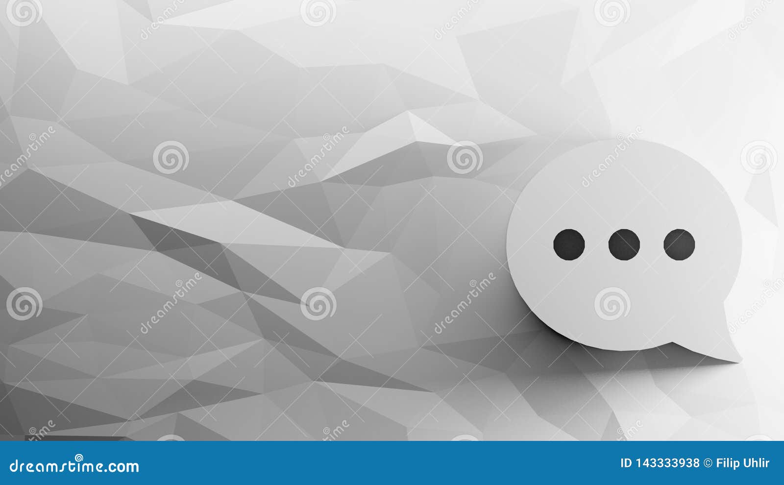 3d icon of comment bubble stock illustration. Illustration of gradient ...