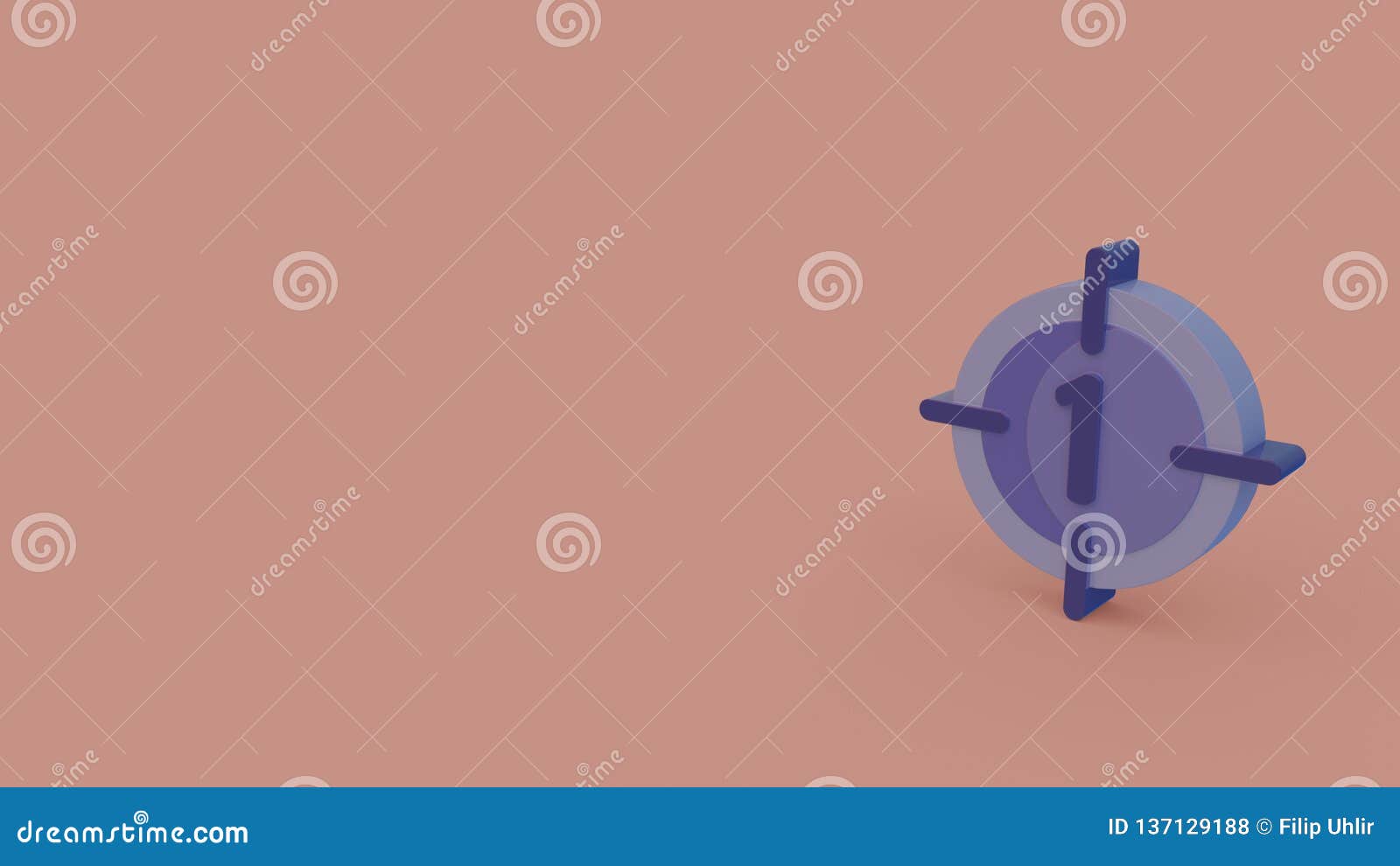 3d icon of countdown stock illustration. Illustration of sound - 137129188