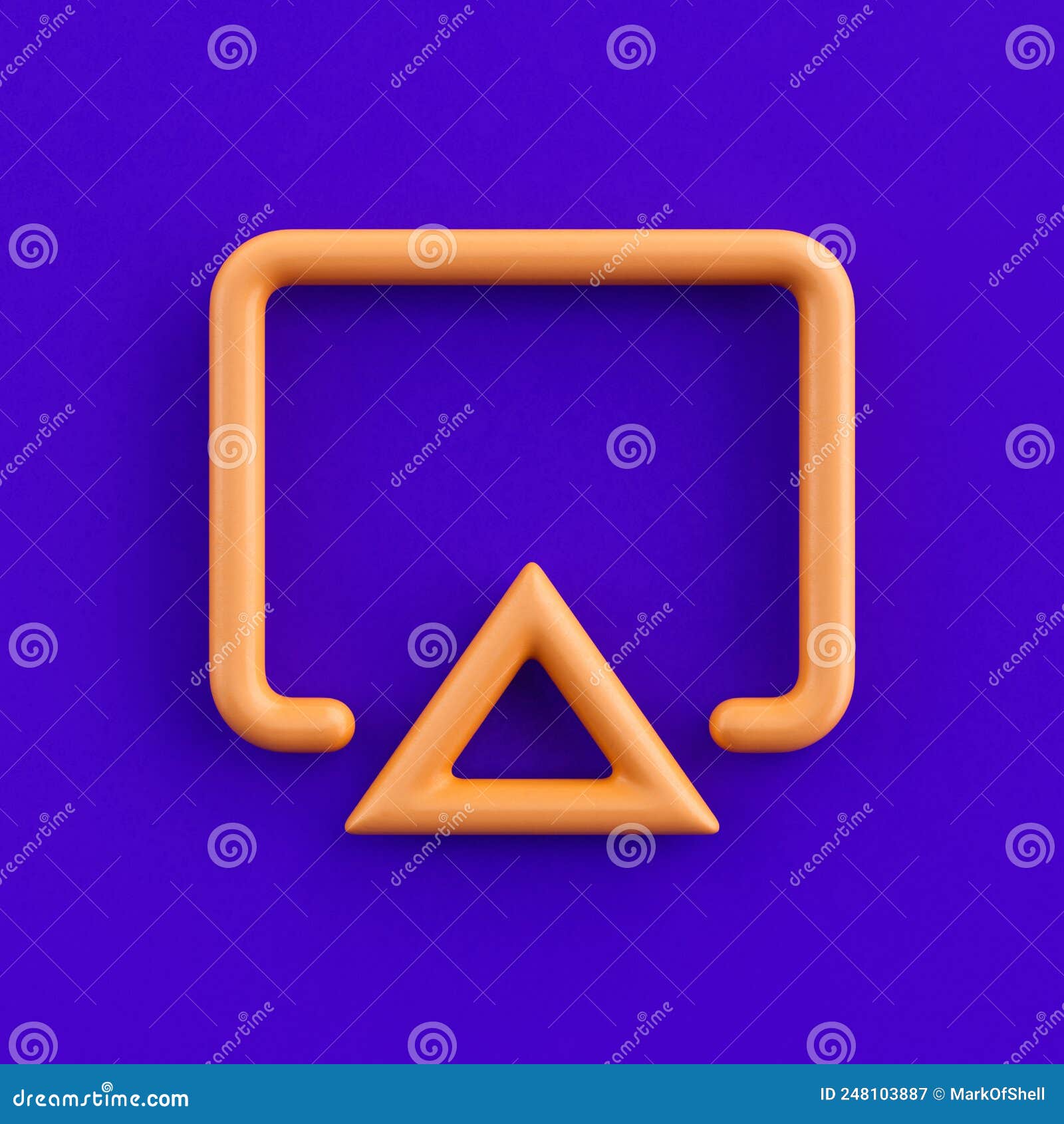 Eject Arrow Button, Icon Cartoon Vector | CartoonDealer.com #260373211