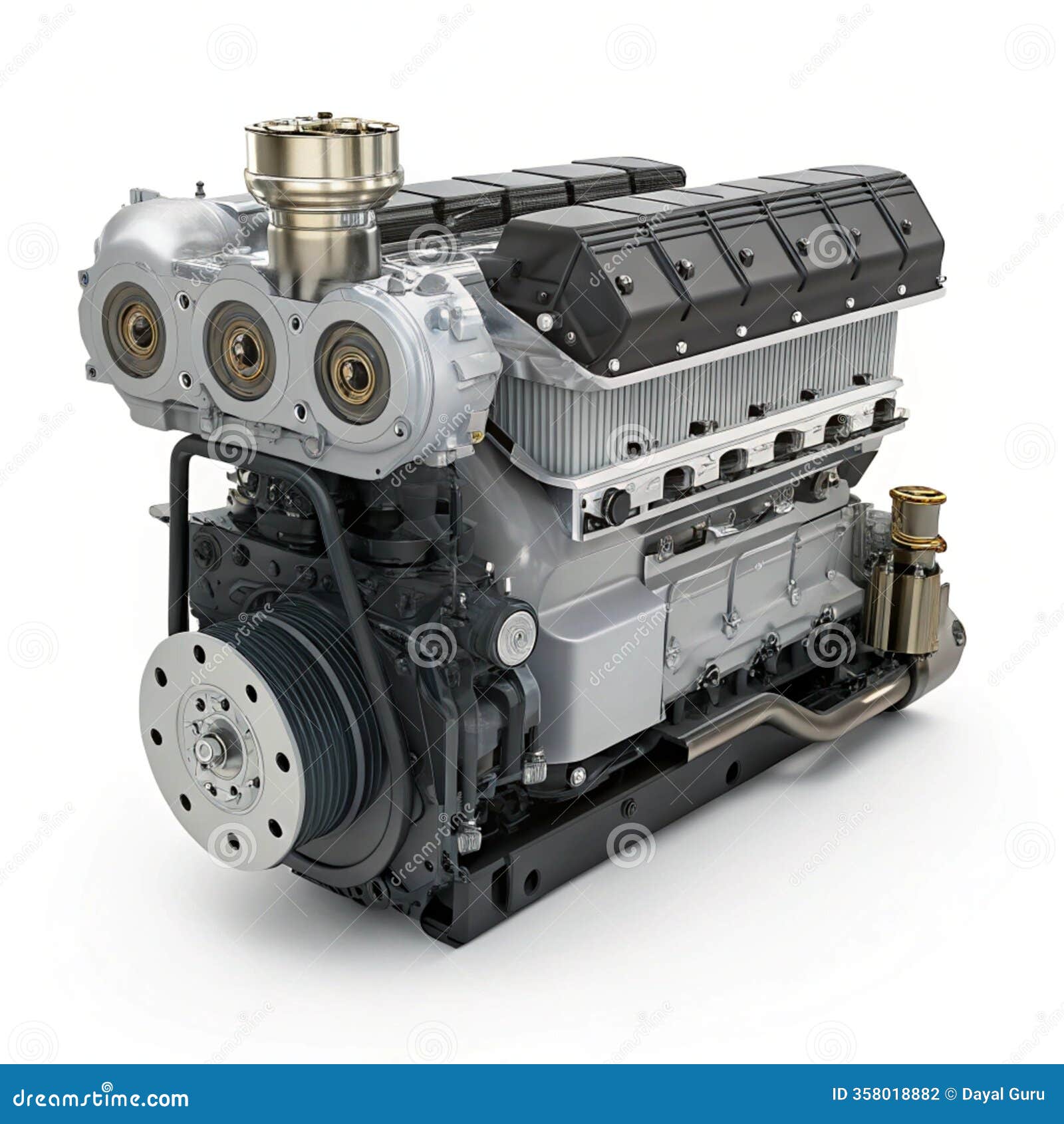 3D Icon Engine on Transparent Background Stock Illustration ...