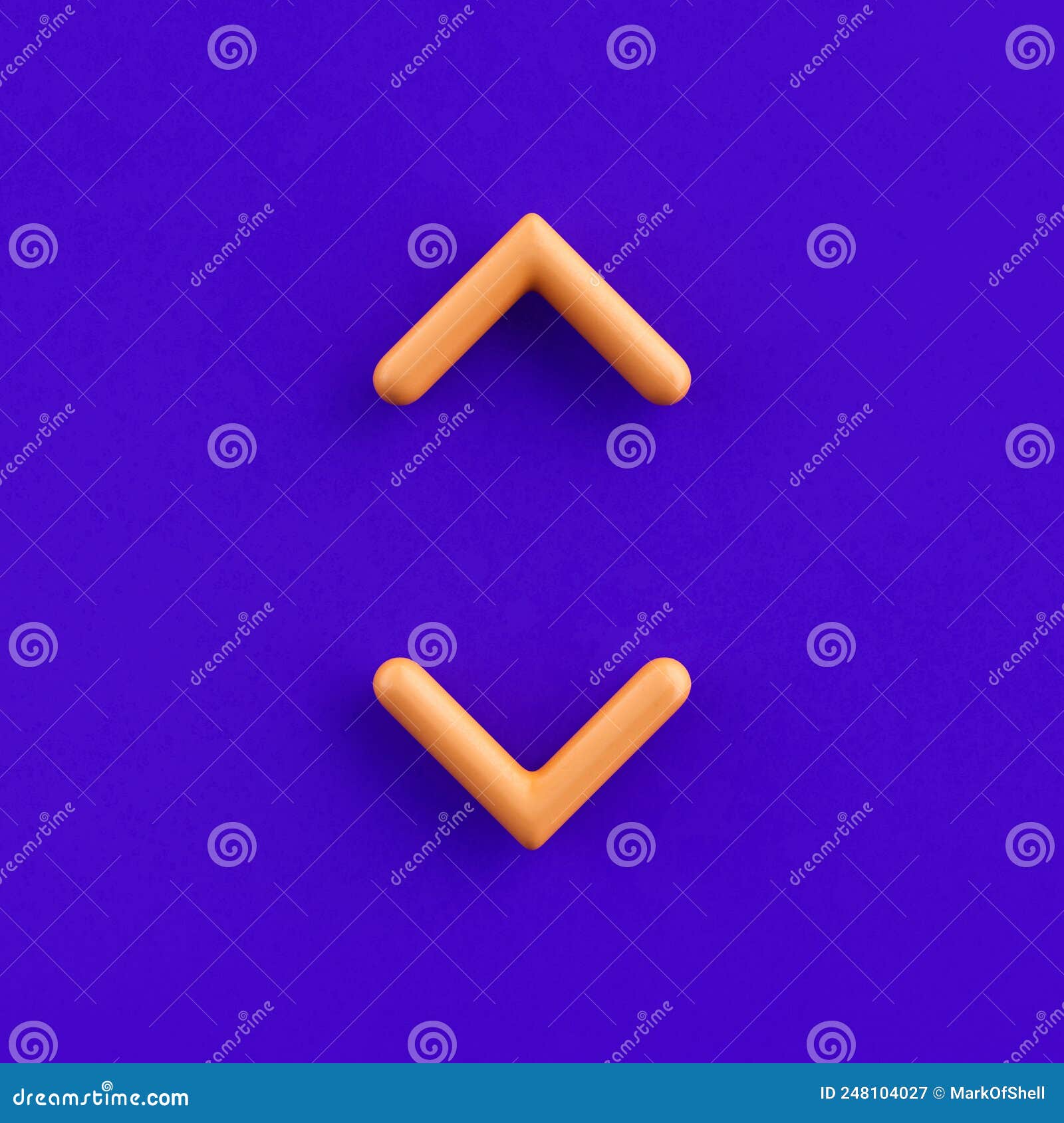 3d Icon Enlarge, Outline Yellow Arrow Icon, Direction Symbol, 3d ...