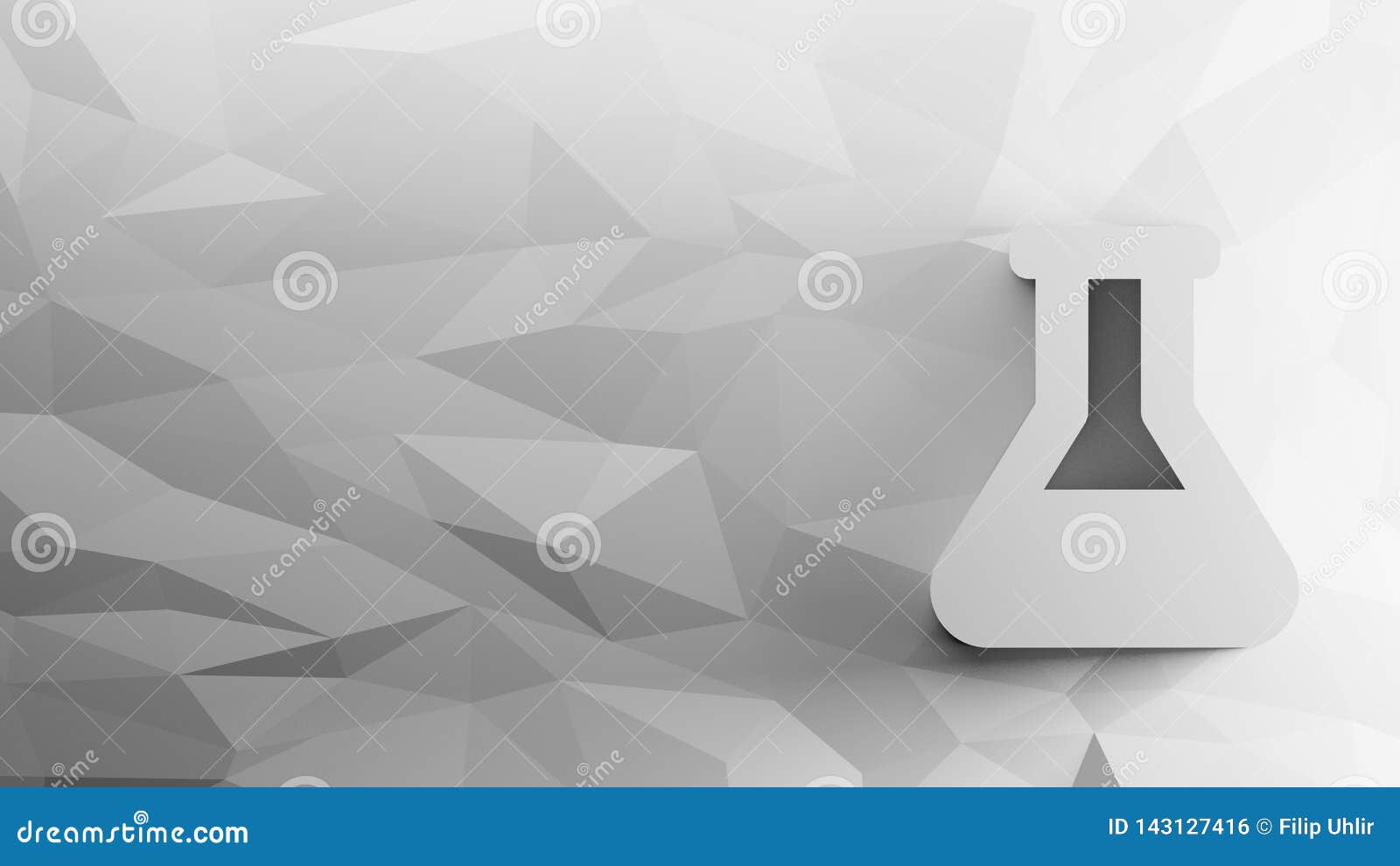 3d icon of flask stock illustration. Illustration of abstract - 143127416