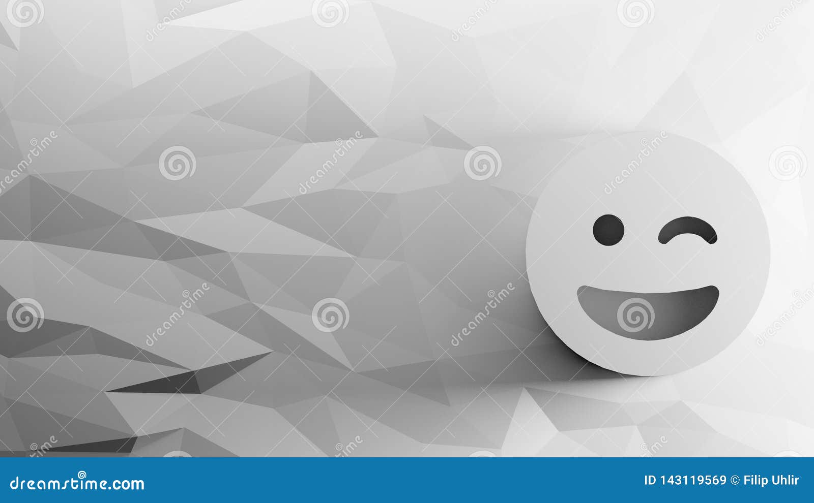 3d icon of happy emoticon stock illustration. Illustration of element ...