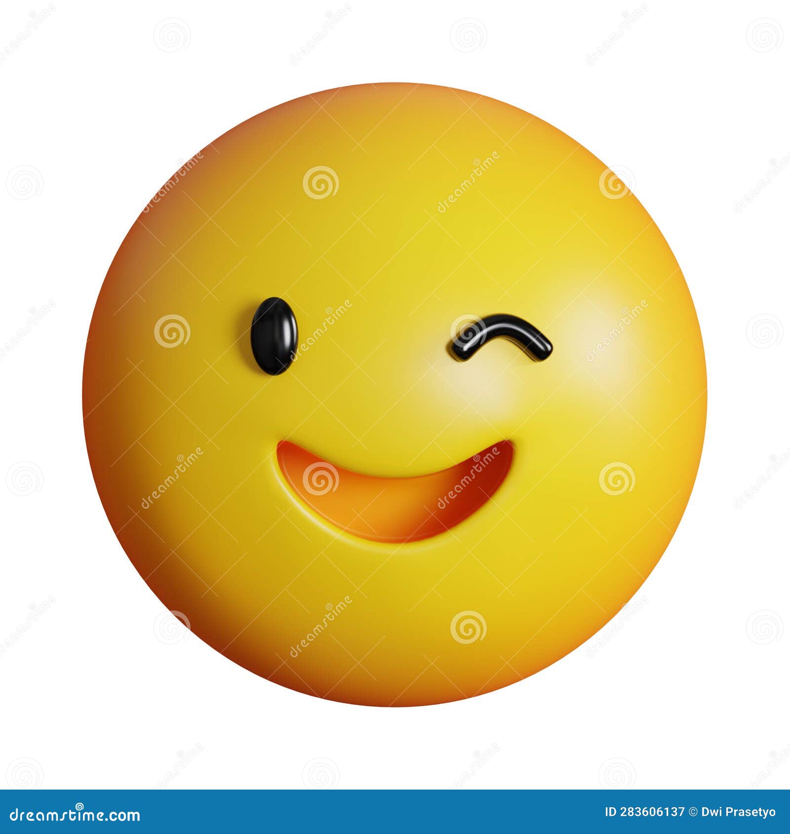 Ok smile emoji 3d icon stock illustration. Illustration of brand ...