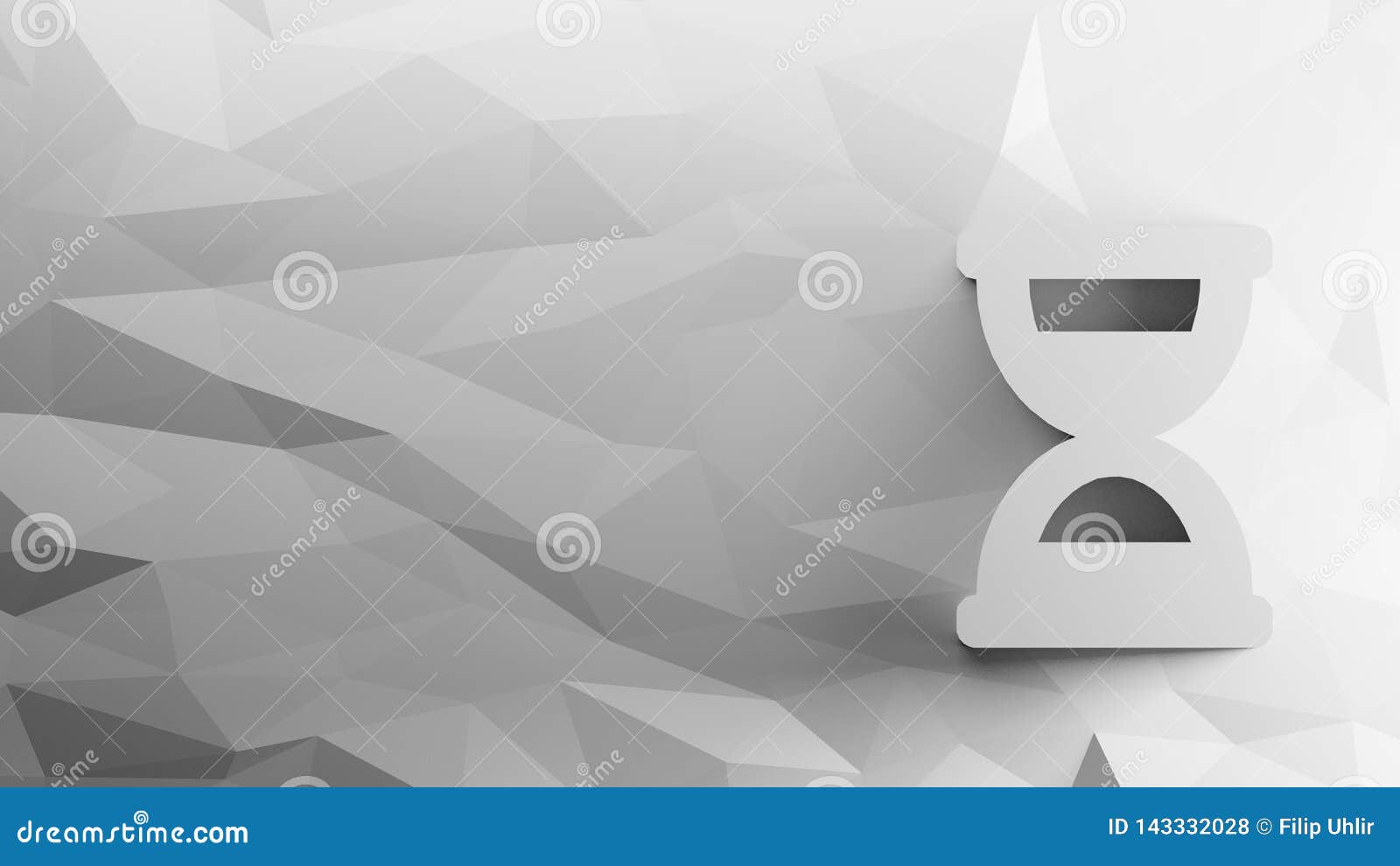 3d icon of hourglass stock illustration. Illustration of grayscale ...