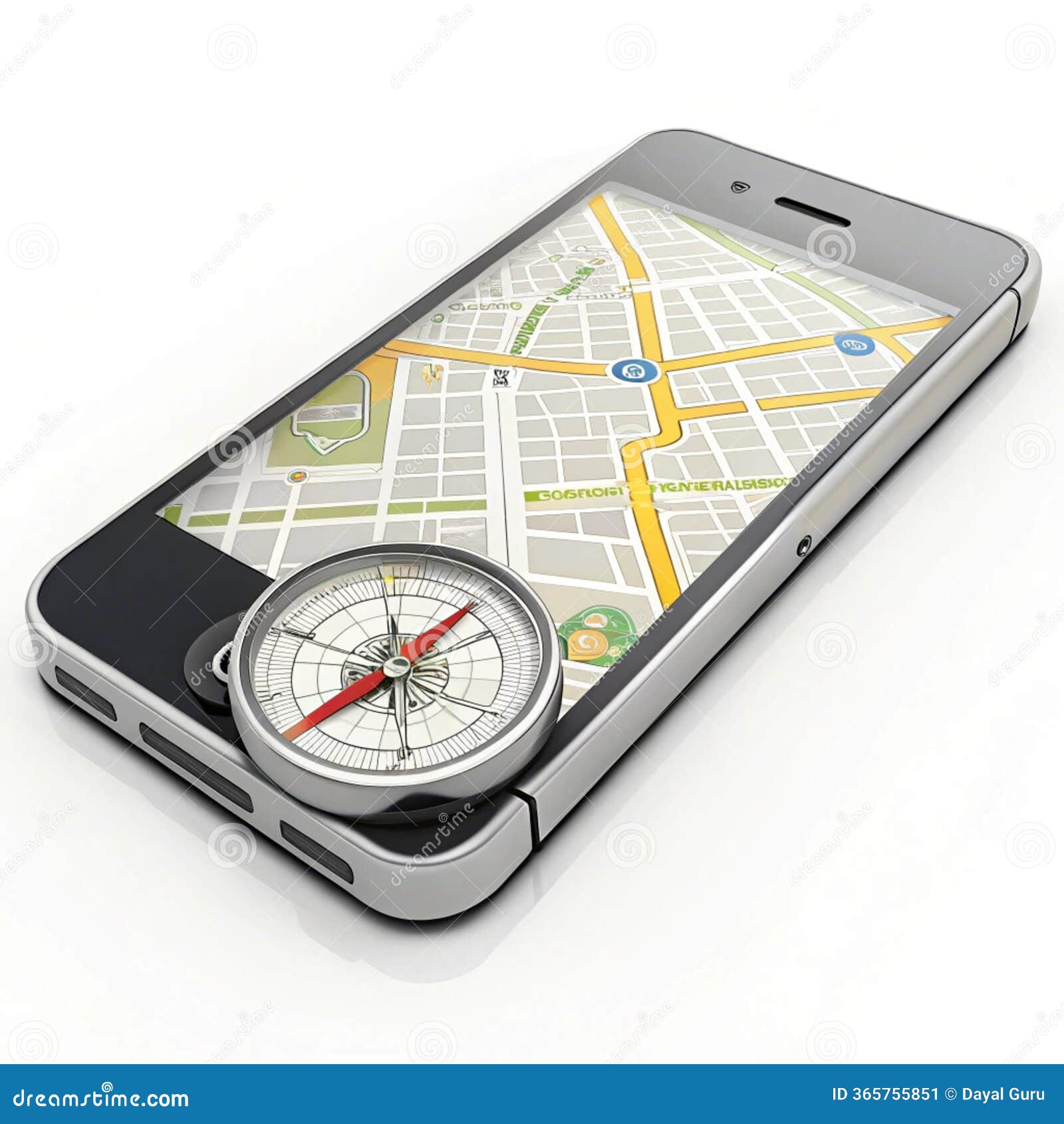 Mobile Maps Isometric Design Vector Illustration | CartoonDealer.com ...