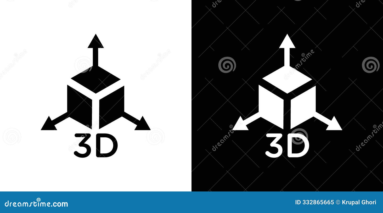 3D icon logo set vector stock vector. Illustration of geometric - 332865665