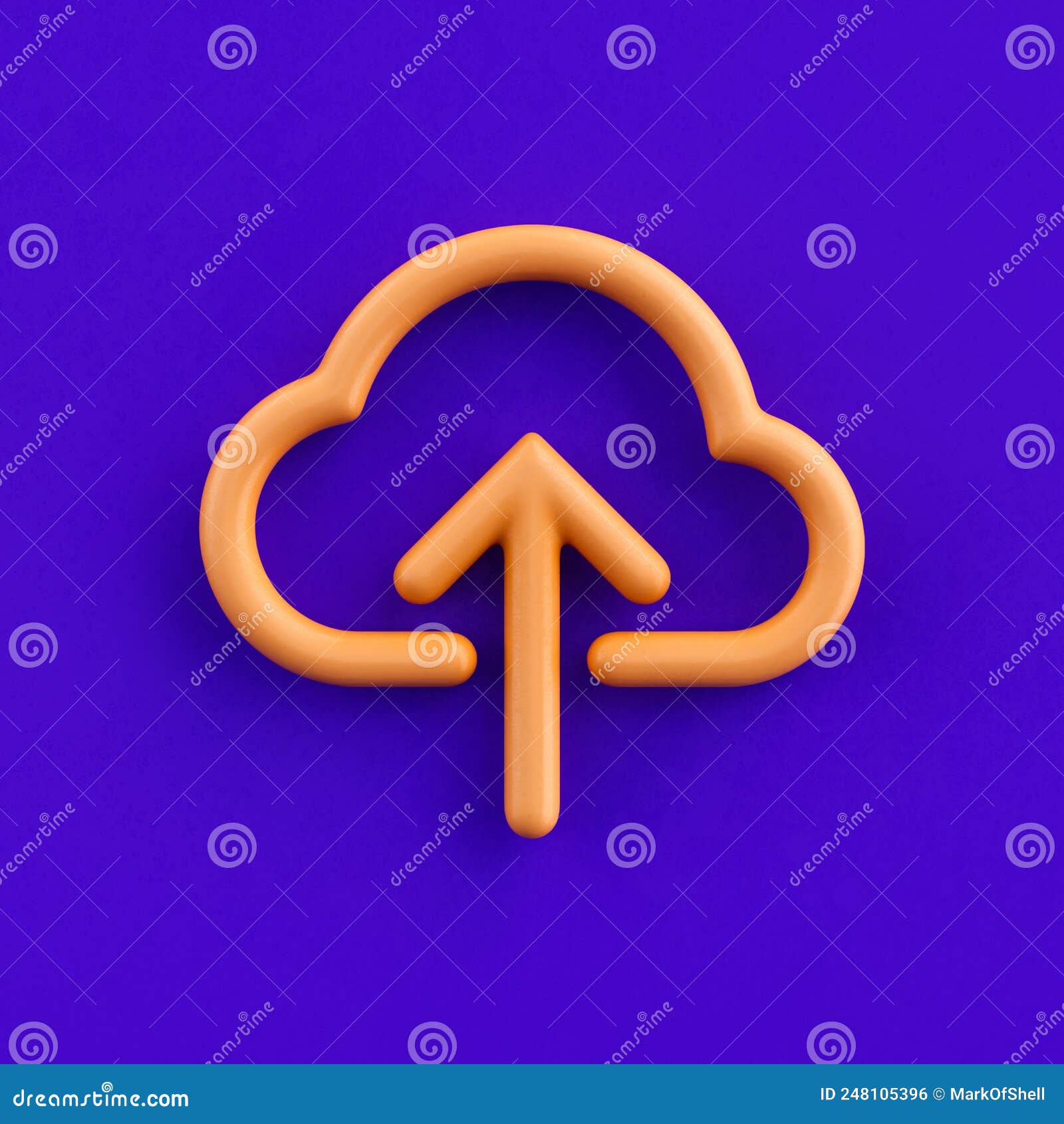 3d Icon Migration, Outline Yellow Arrow Icon, Direction Symbol, 3d ...