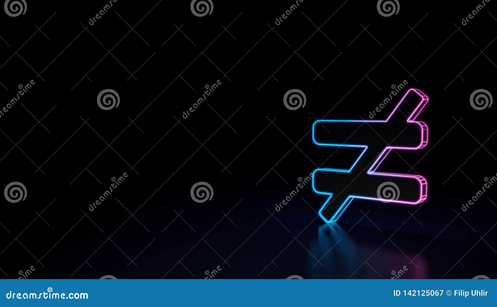 3d icon of not equal stock illustration. Illustration of character ...