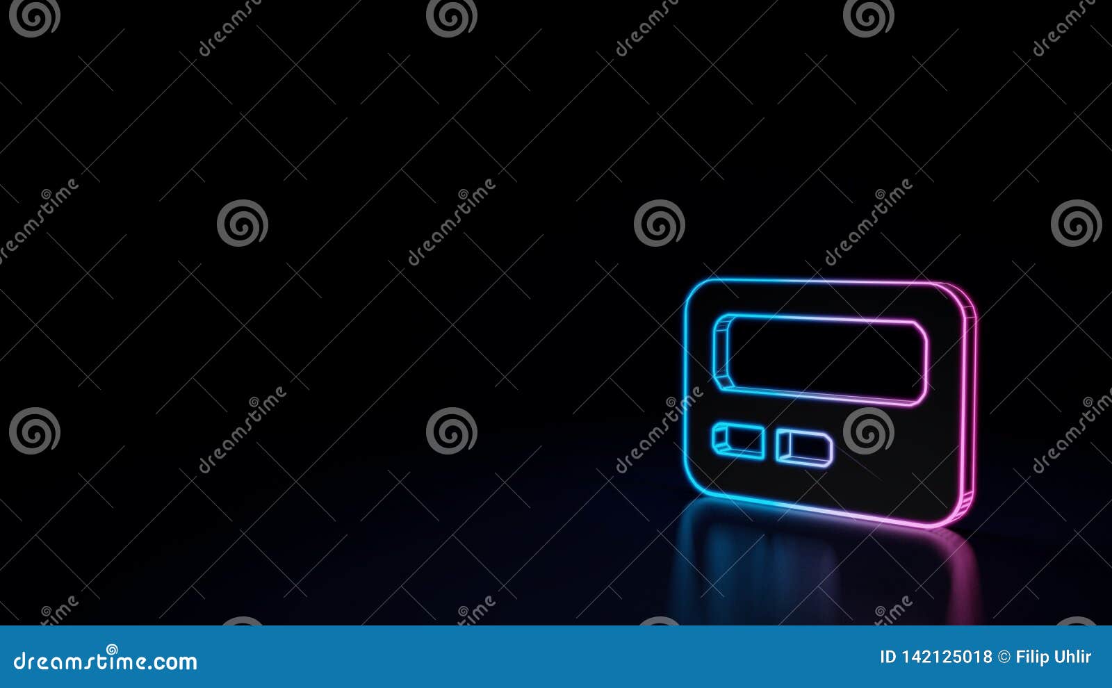 3d icon of pager stock illustration. Illustration of personal - 142125018