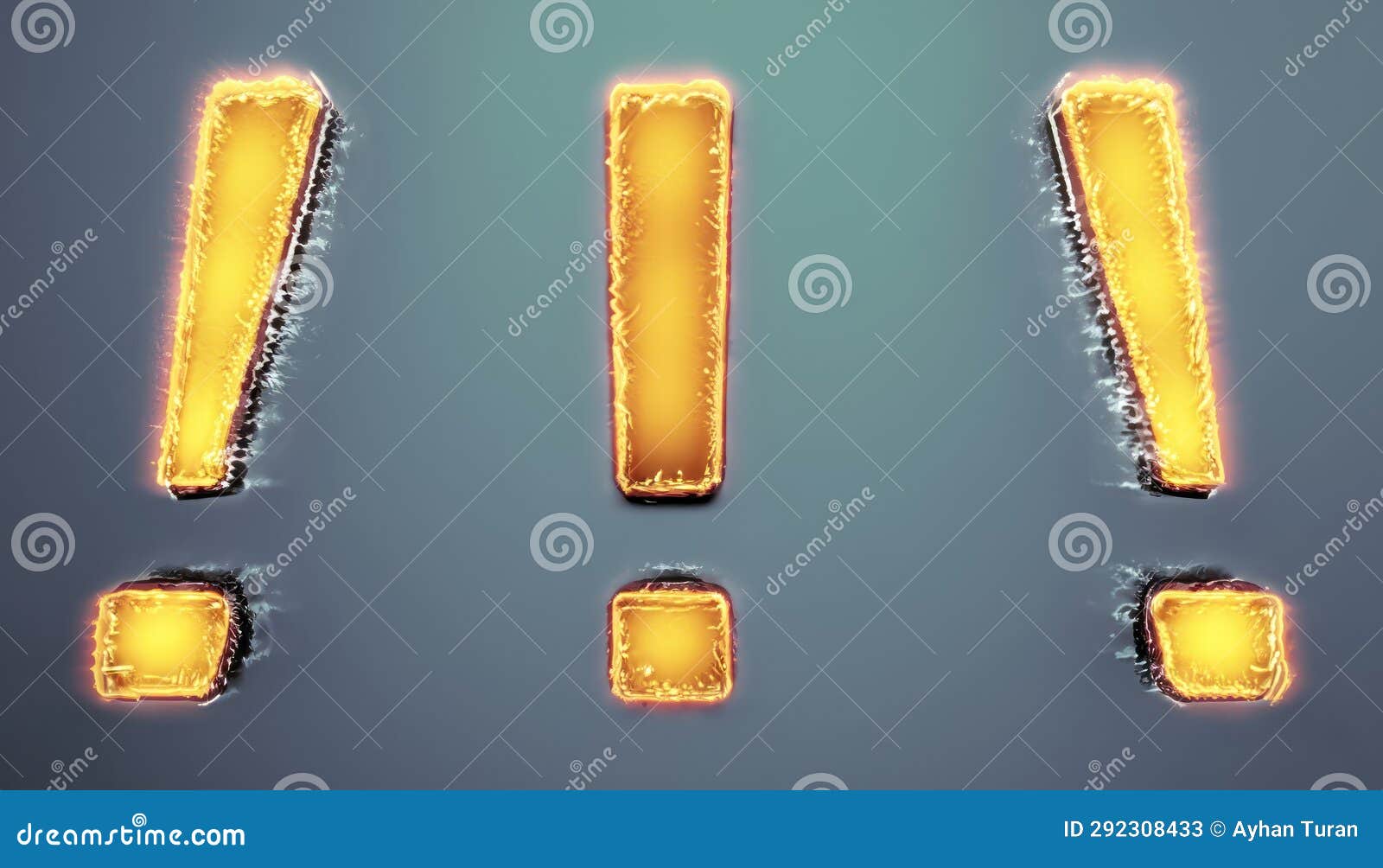 3d Icon , Question and Exclamation Mark Concept. Stock Illustration ...