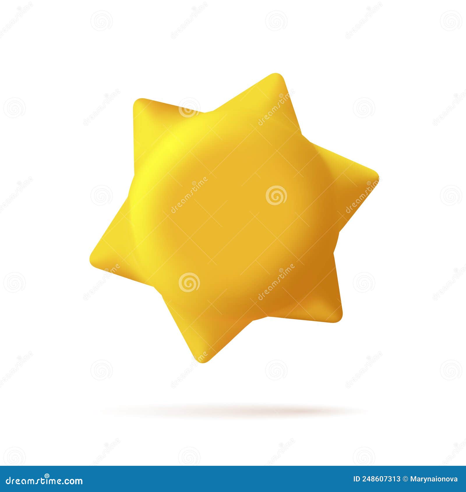 3d Icon of Sun, Smooth Simple Shape, Isolated Stock Vector ...