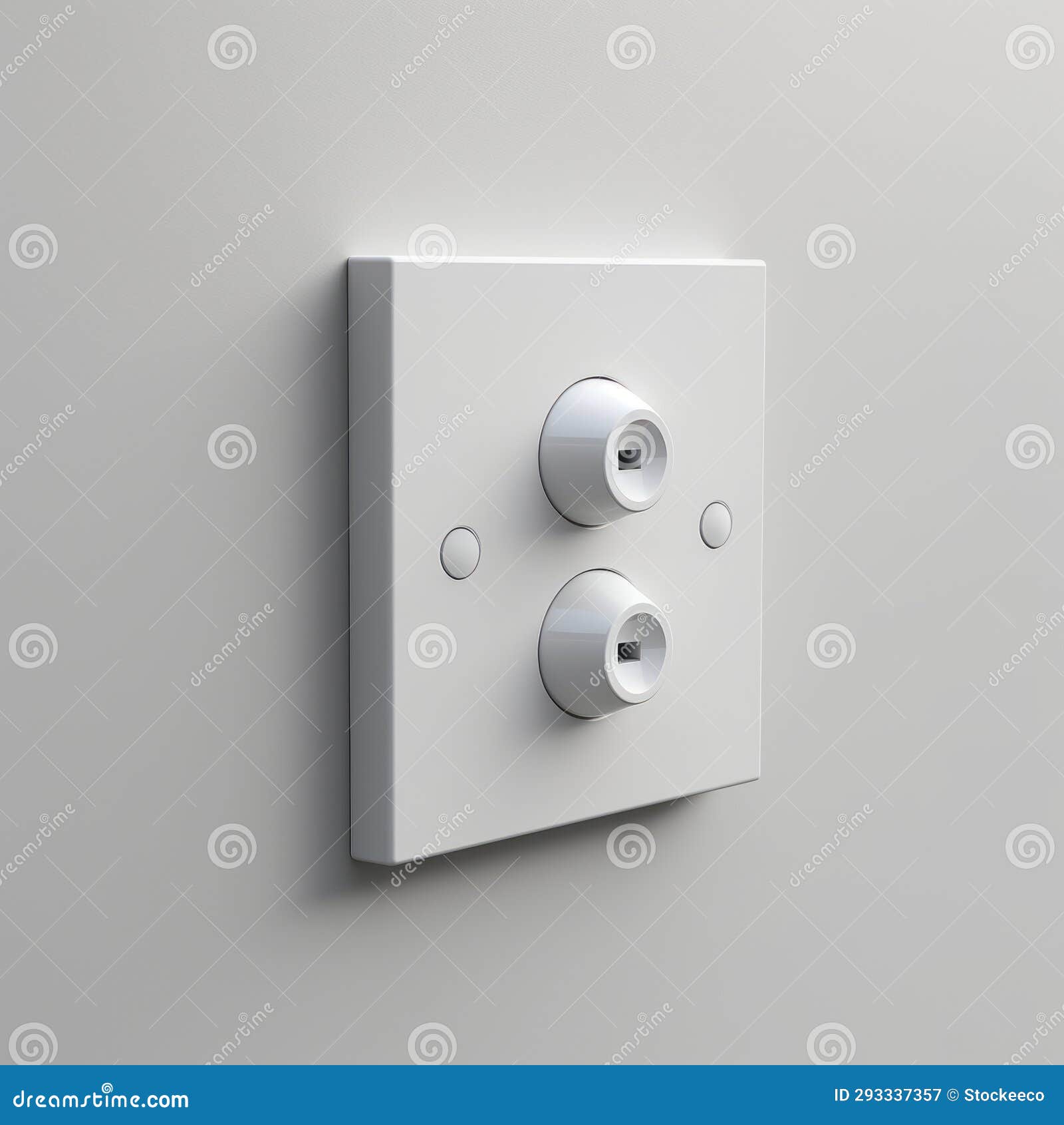 3d Icon of Thermostats on Wall Socket - Clean and Minimal Style Stock ...