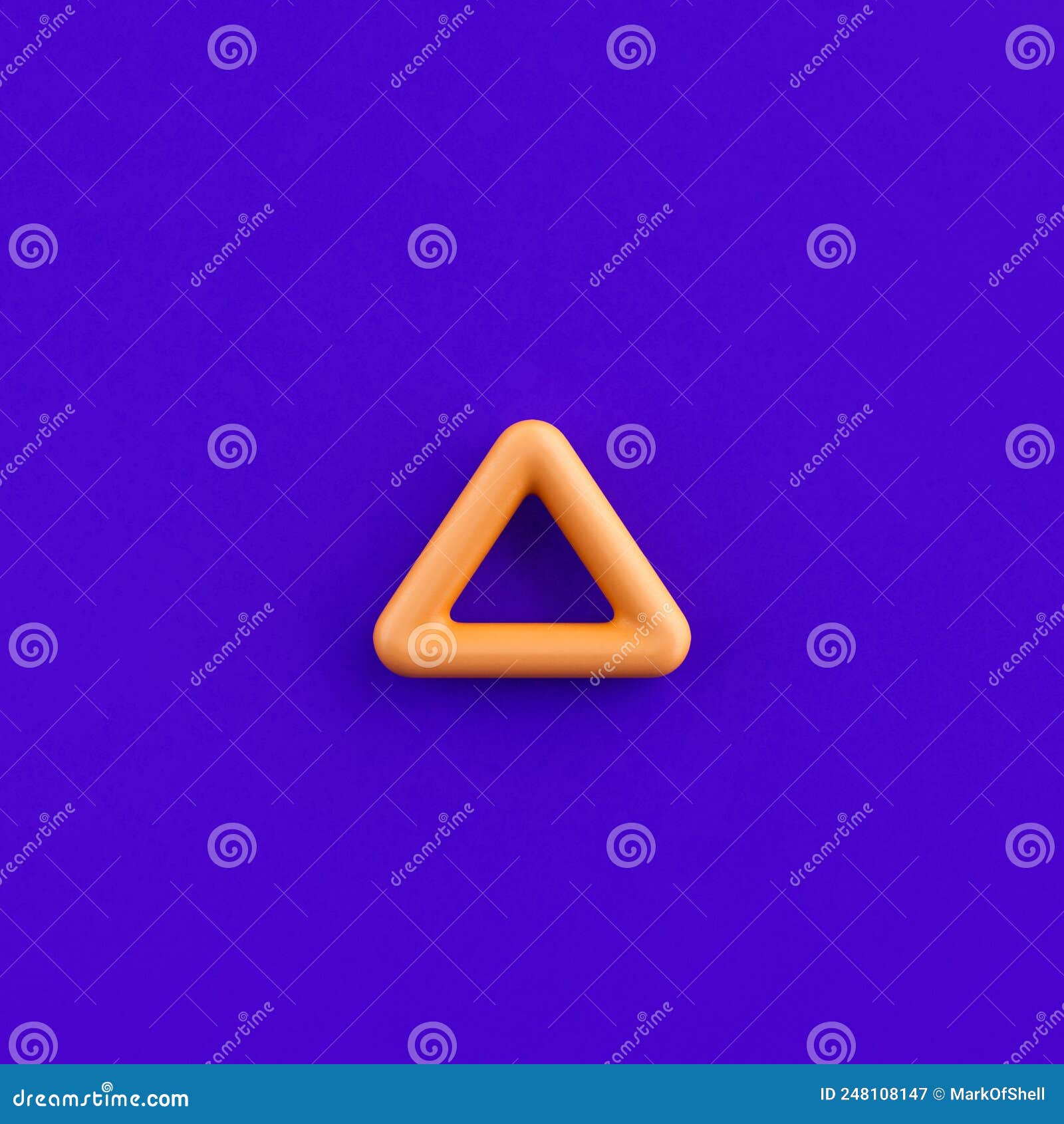 3d Icon Triangle Up, Outline Yellow Arrow Icon, Direction Symbol, 3d ...