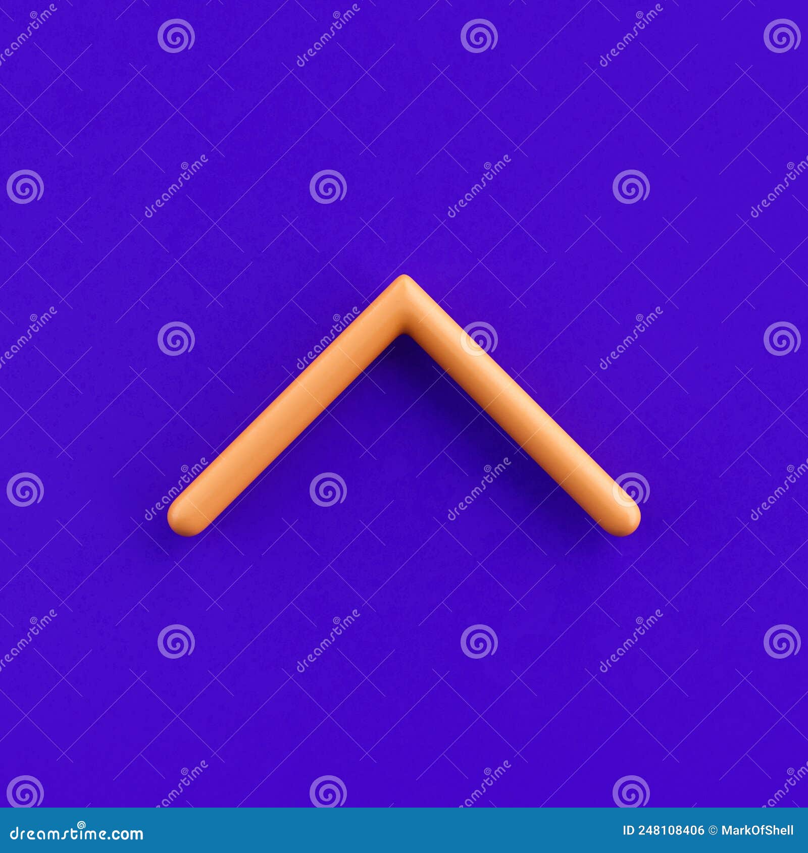 3d Icon Up Arrow, Outline Yellow Arrow Icon, Direction Symbol, 3d ...