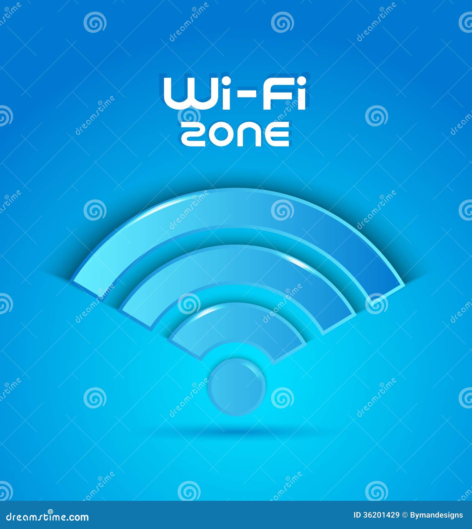 3d icon WiFi zone stock vector. Illustration of electronic - 36201429