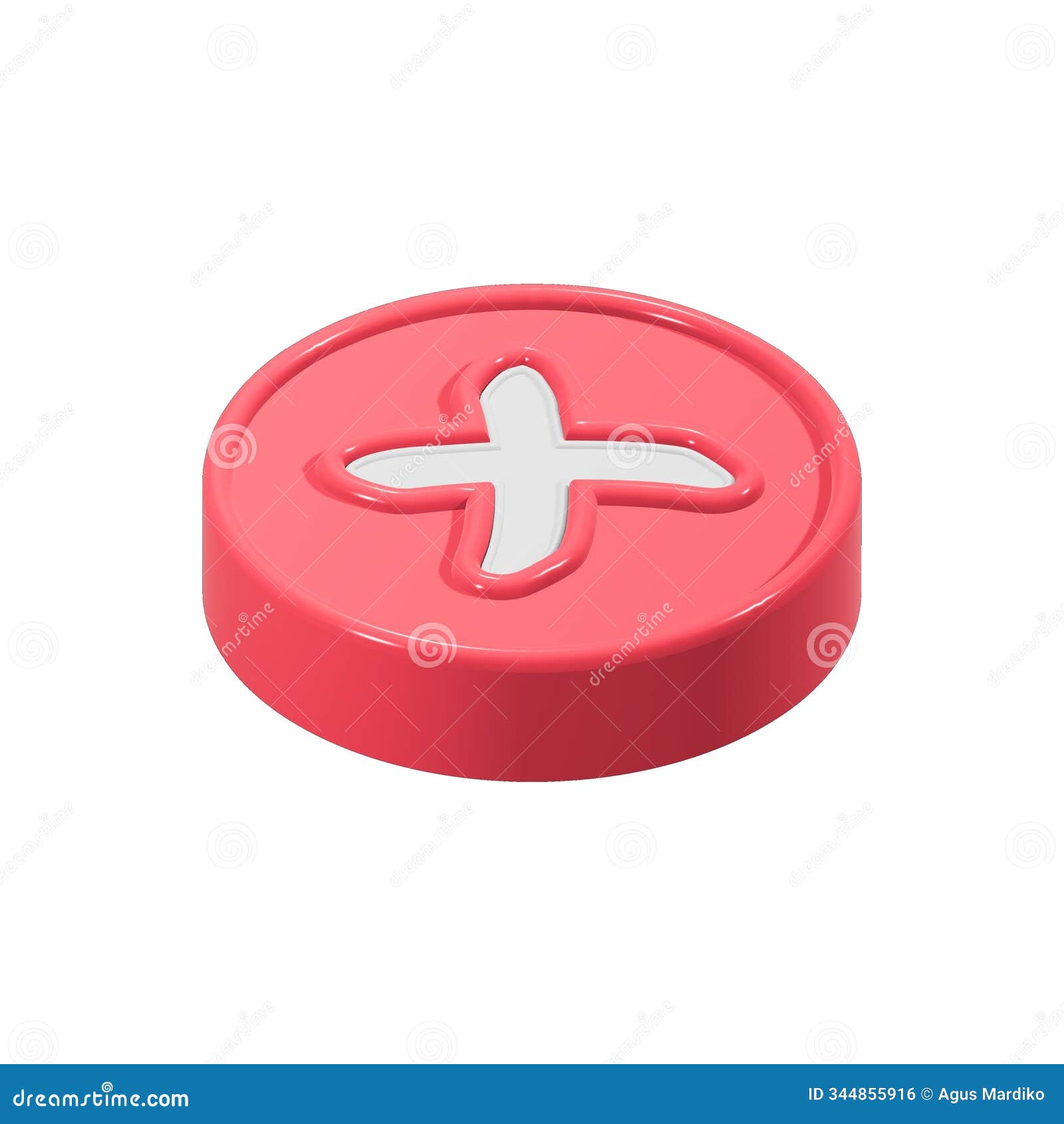 3d Icon Wrong Checkmark Box, Disapprove or Wrong Choice Concept Stock ...