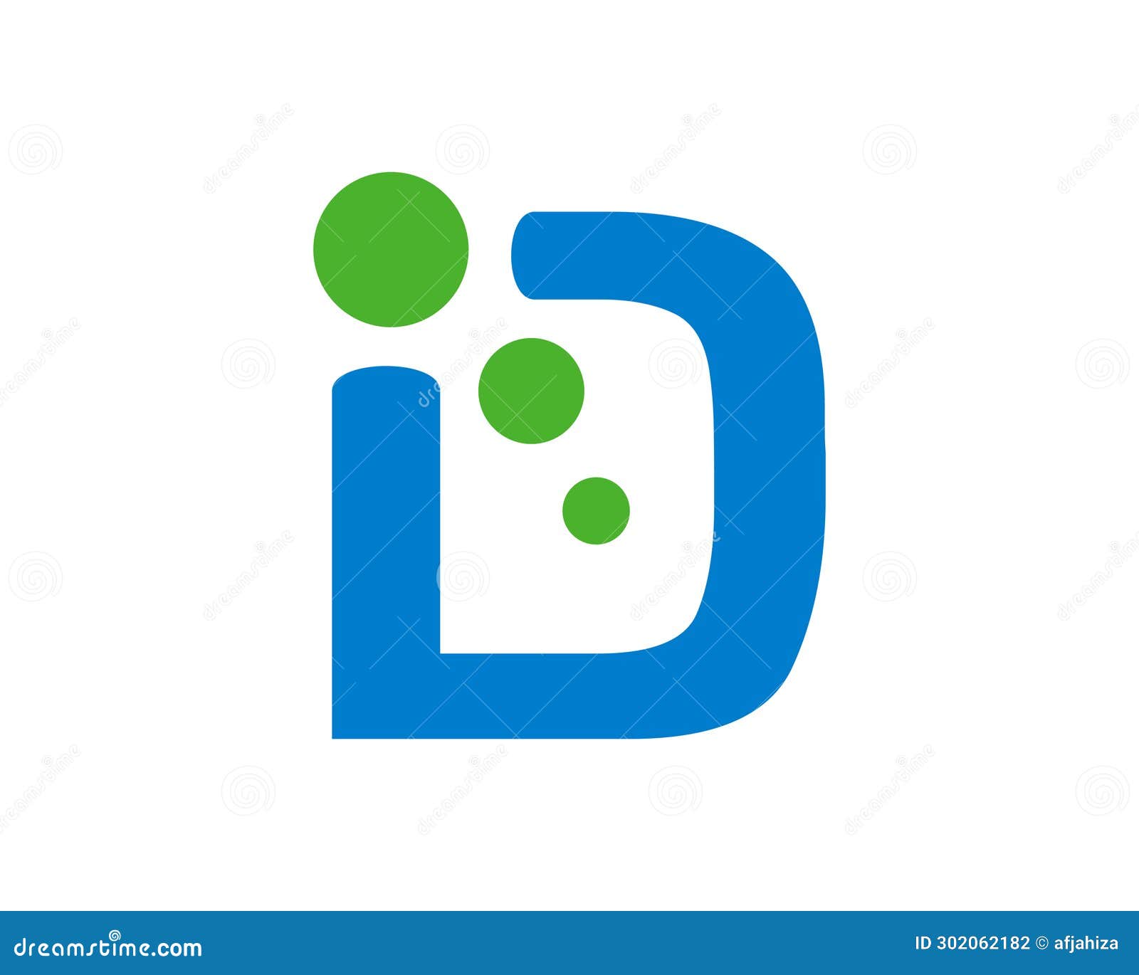D id letter lab logo stock vector. Illustration of circle - 302062182