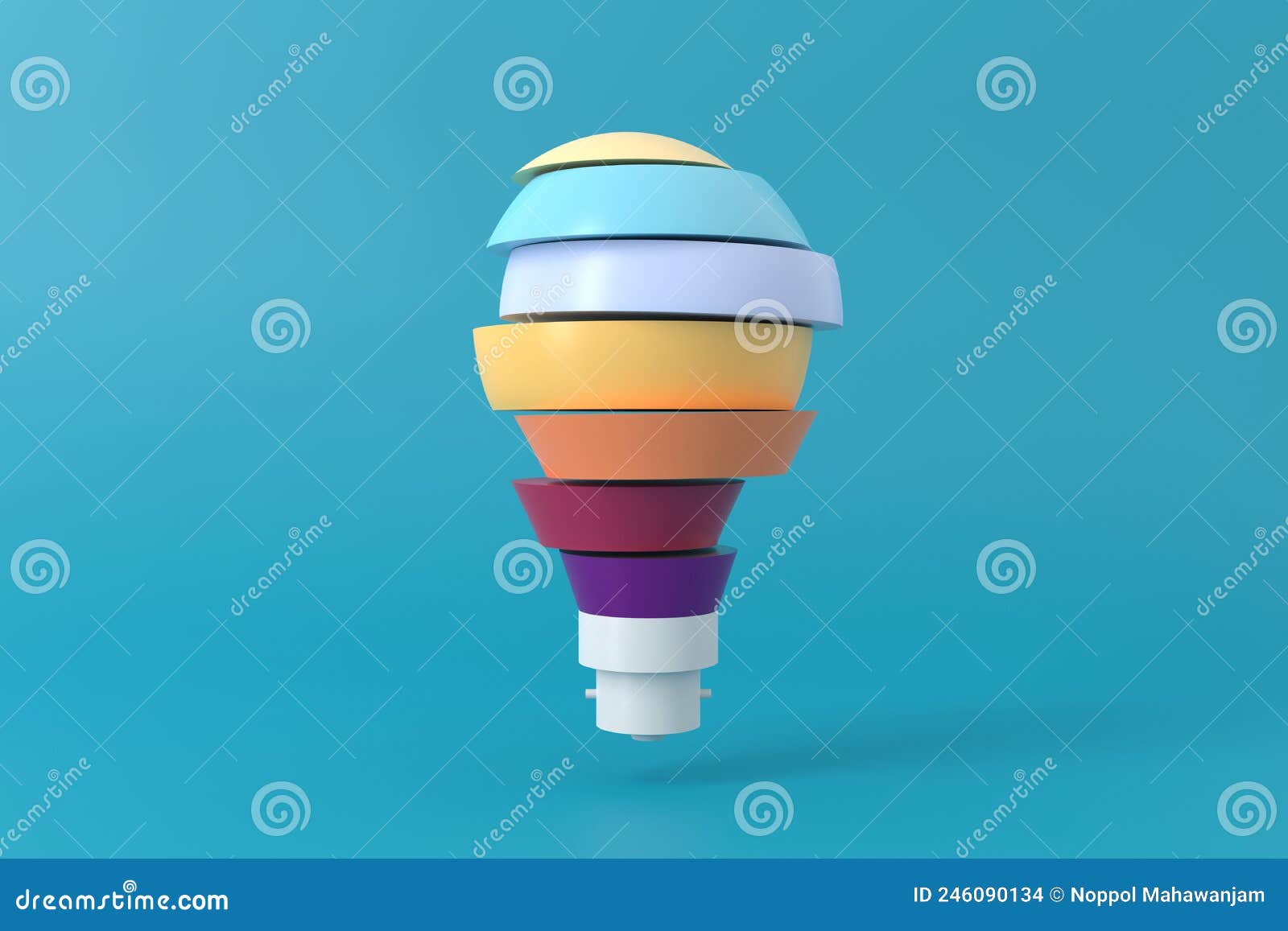 3D Idea Background Design. 3D Rendering Stock Illustration ...