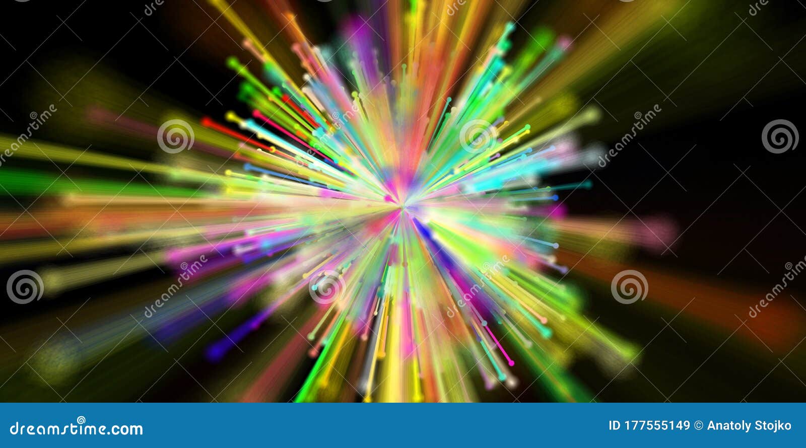 3d Illustration Abstract Background Speed of Light. Speed Light, Neon ...