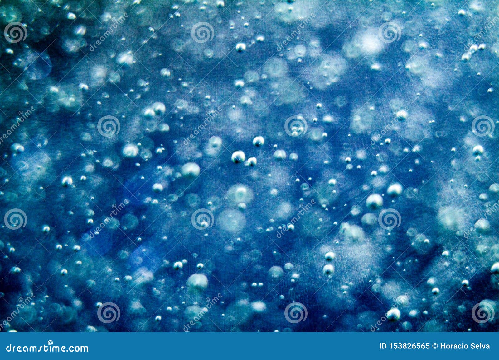 3d Illustration with Abstract Circular Shapes Simulating Bubbles ...