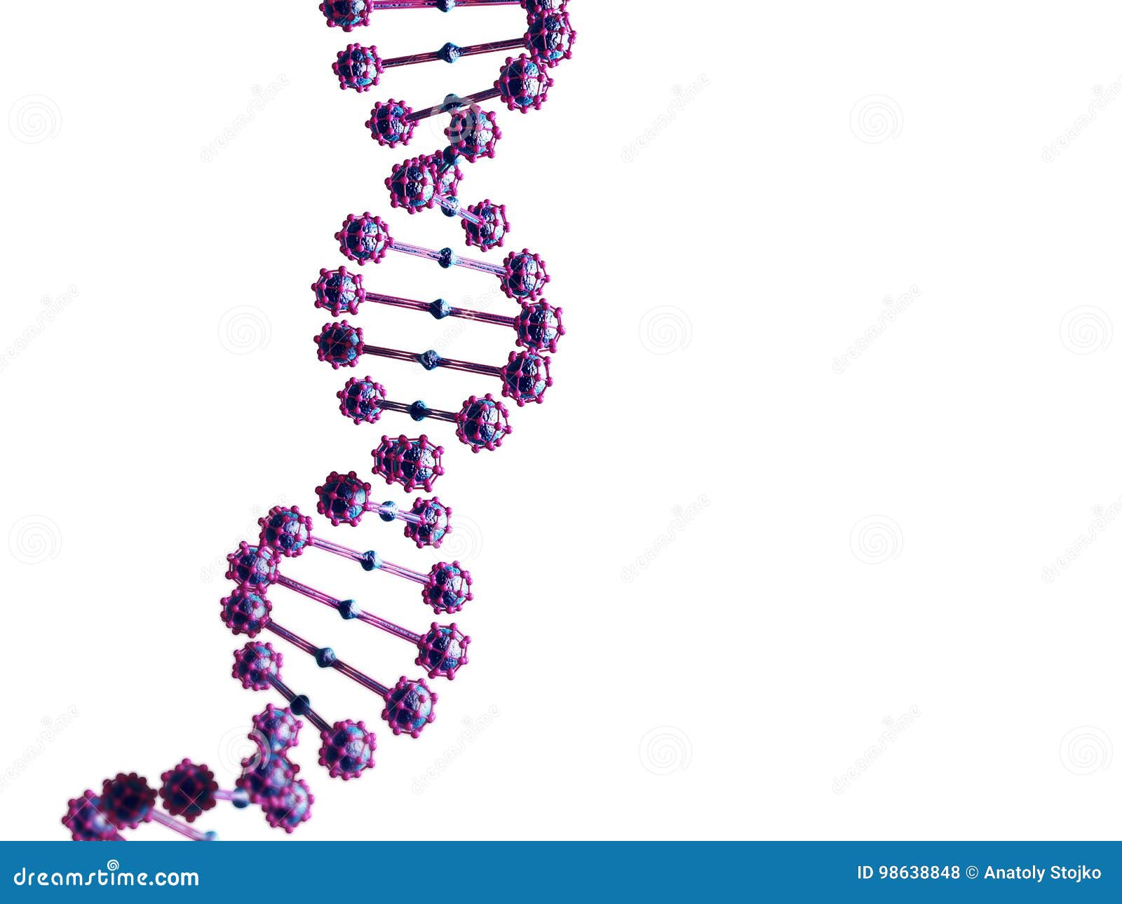 DNA Helix On White Background Royalty-Free Stock Photography ...