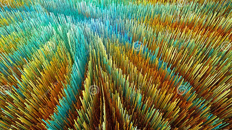 3D Illustration of Abstract Macro Render Structure Stock Illustration ...