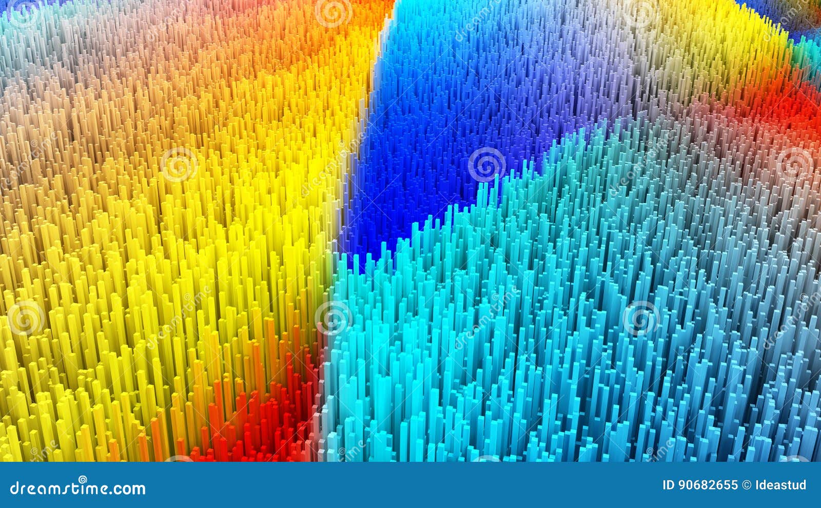 3D Illustration of Abstract Macro Render Structure Stock Image - Image ...