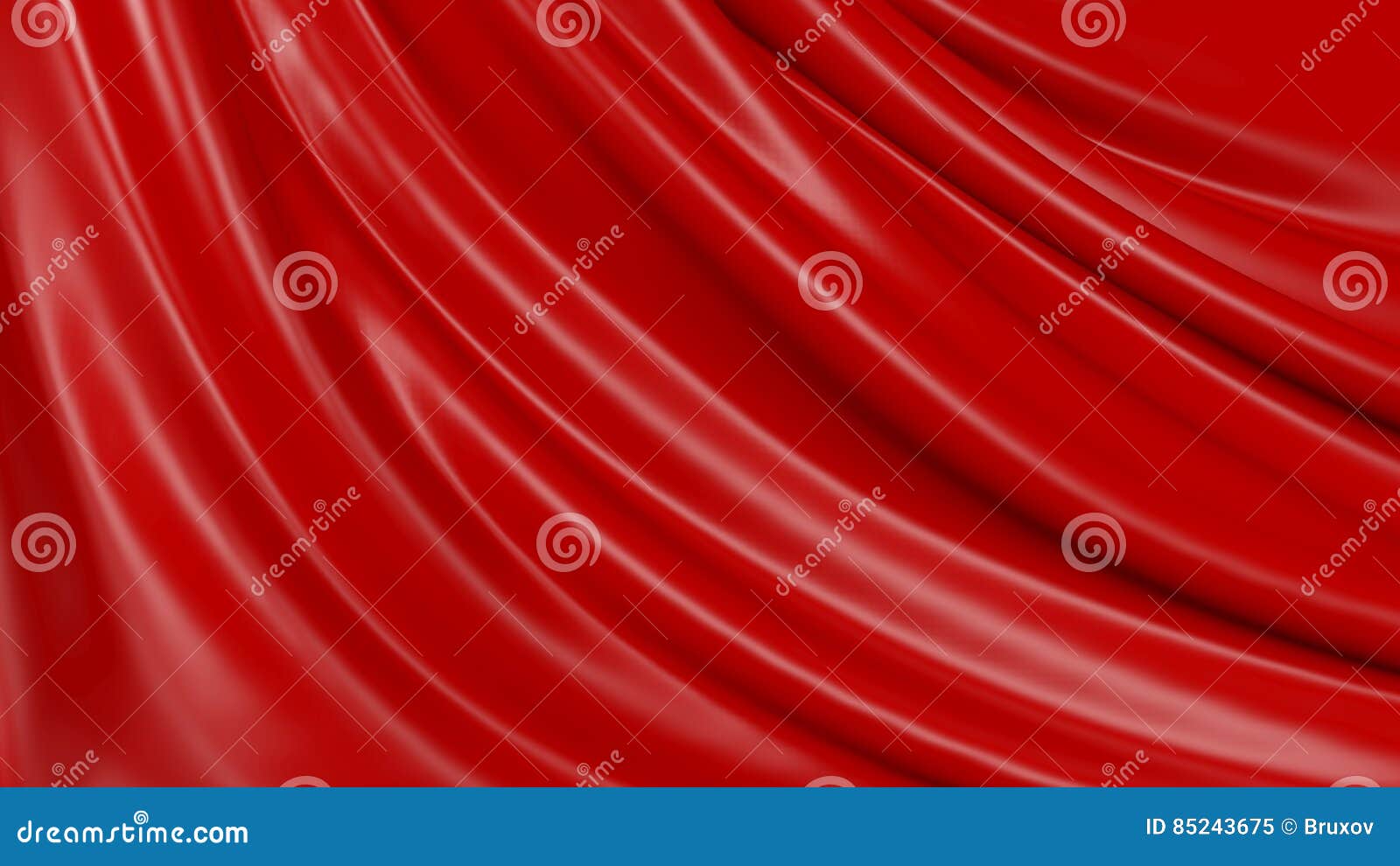 3D Illustration Abstract Red Background Cloth Stock Illustration ...