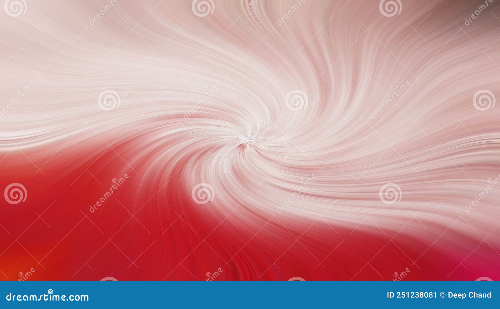 3D Illustration of an Abstract Red and White Wave Background Stock ...